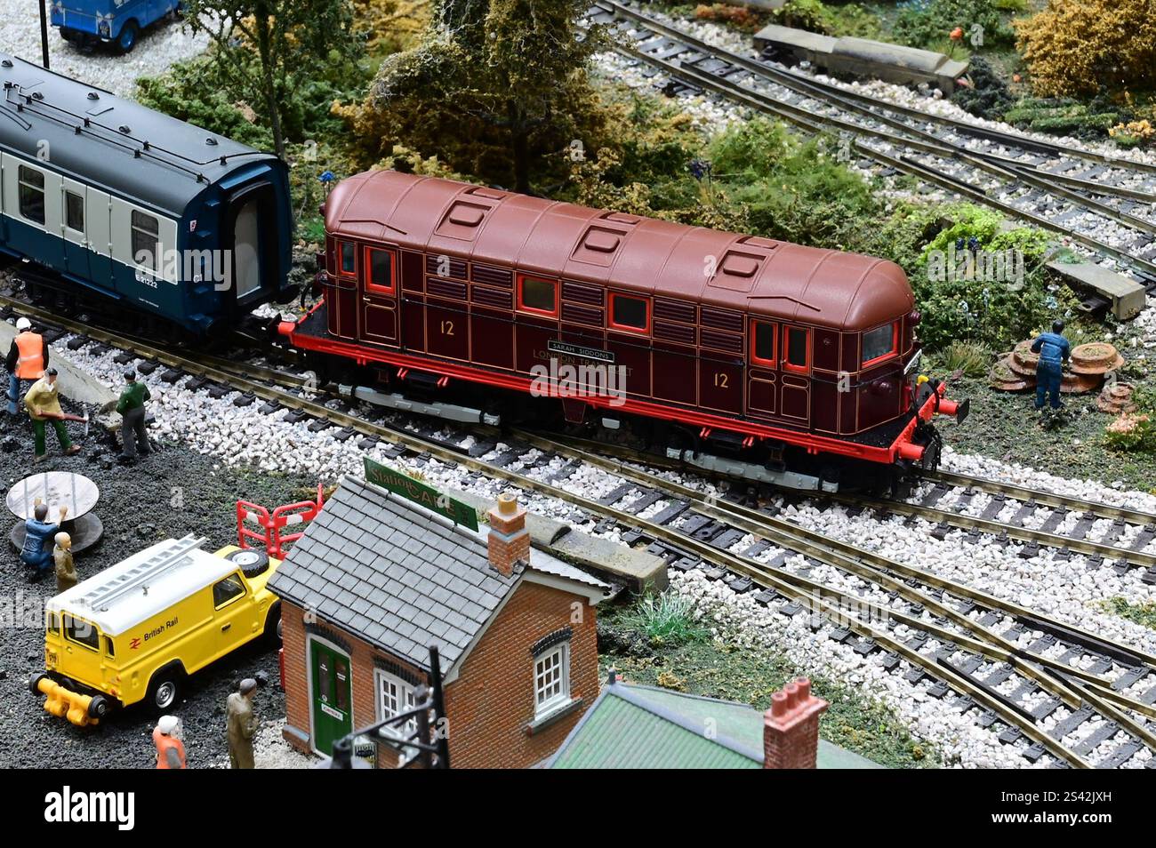 Sarah Siddons a model of a Vickers-Metropolitan locomotive pulling BR ...