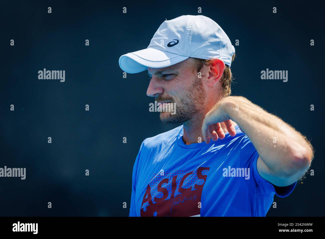 Melbourne, Australia. 10th Jan, 2025. Belgian David Goffin (ATP 53 ...