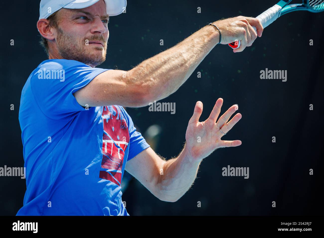 Melbourne, Australia. 10th Jan, 2025. Belgian David Goffin (ATP 53 ...