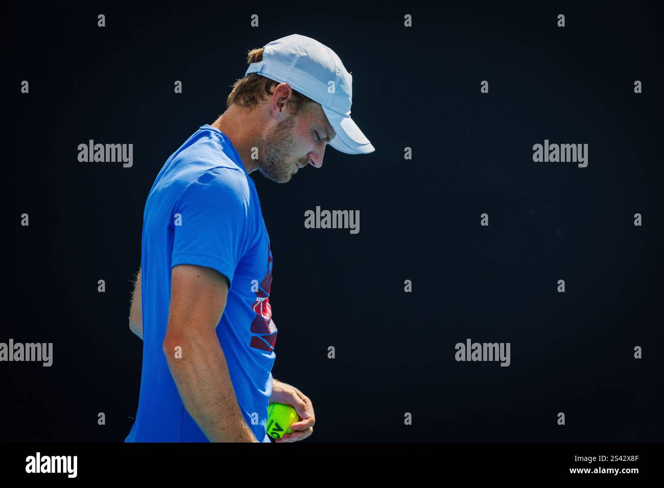 Melbourne, Australia. 10th Jan, 2025. Belgian David Goffin (ATP 53 ...