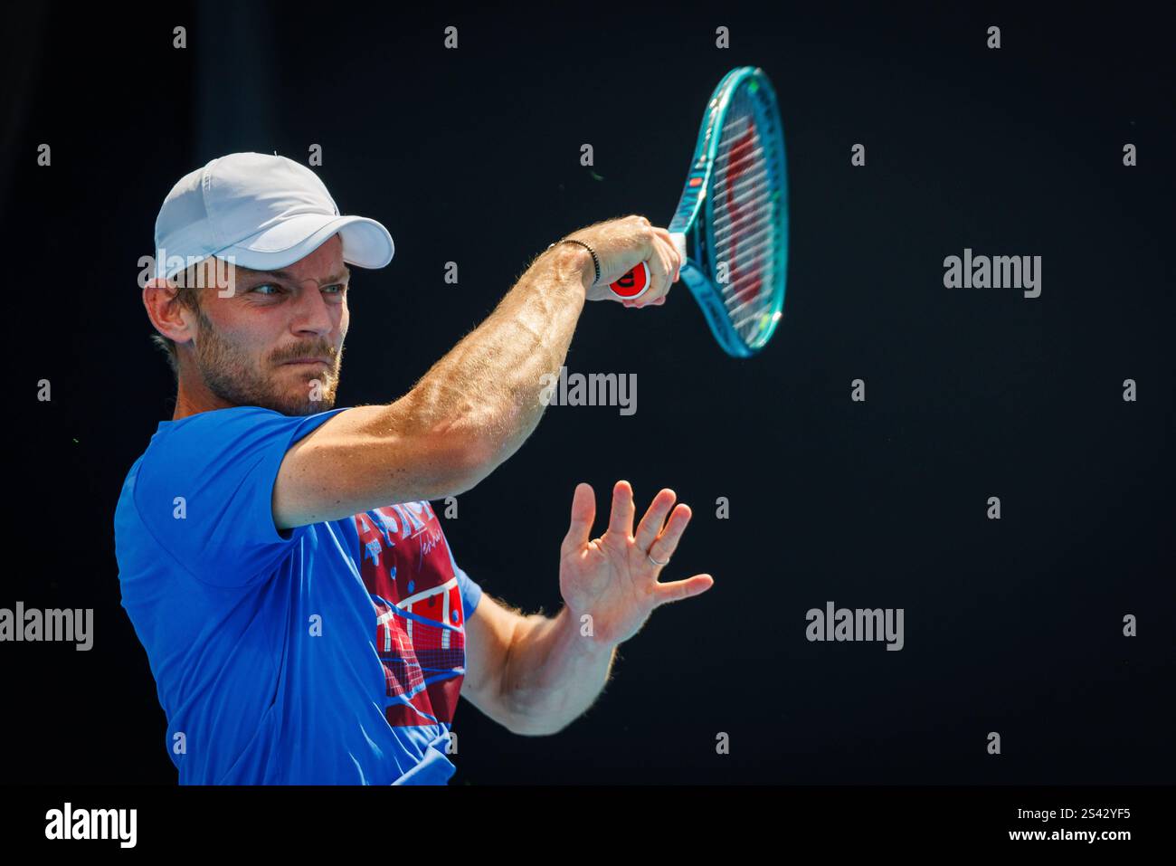 Melbourne, Australia. 10th Jan, 2025. Belgian David Goffin (ATP 53 ...