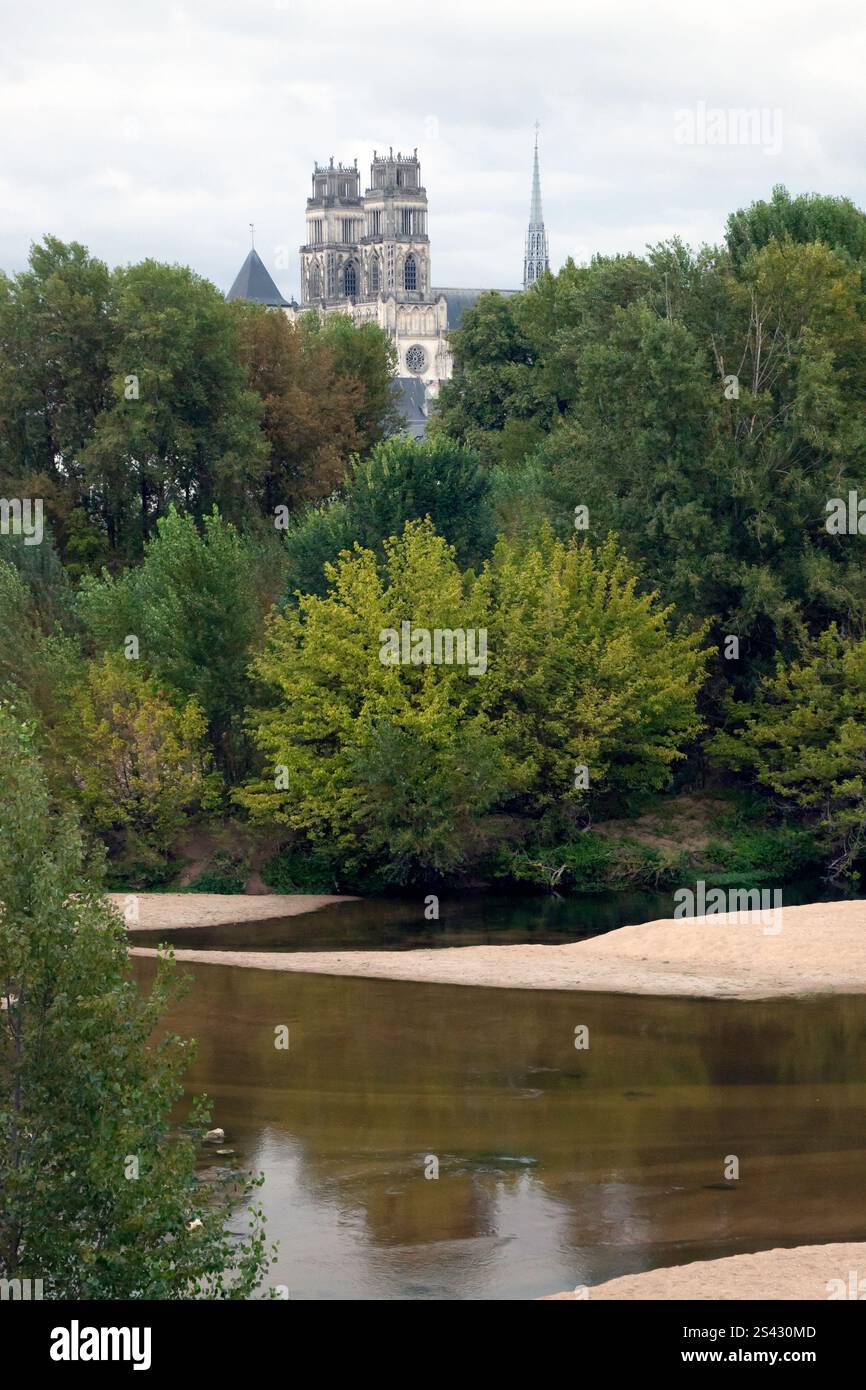 View of the Cathedral of the Holy Cross of Orléans, from the non ...