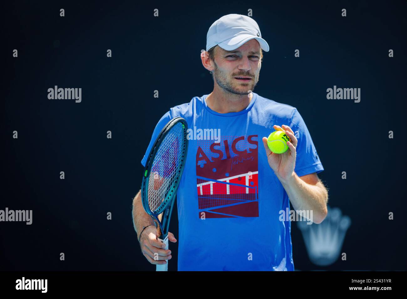 Melbourne, Australia. 10th Jan, 2025. Belgian David Goffin (ATP 53 ...