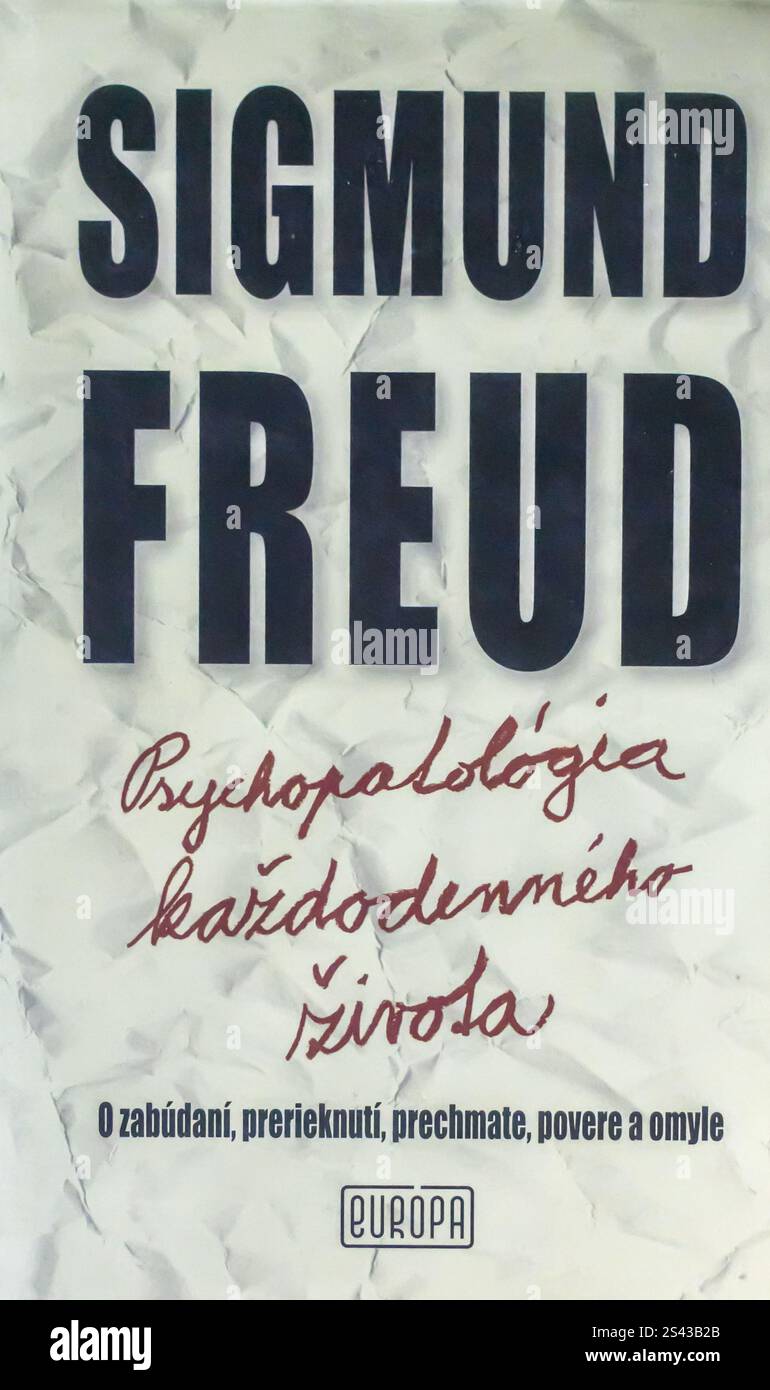 The Psychopathology of Everyday Life by Sigmund Freud, Slovakia Slovak ...