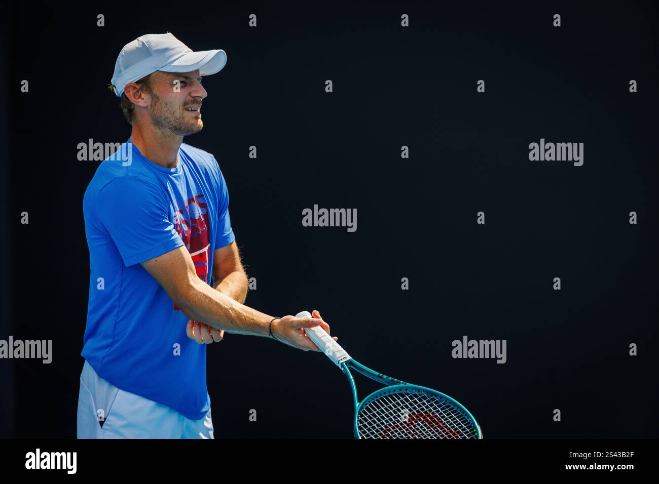 Melbourne, Australia. 10th Jan, 2025. Belgian David Goffin (ATP 53 ...