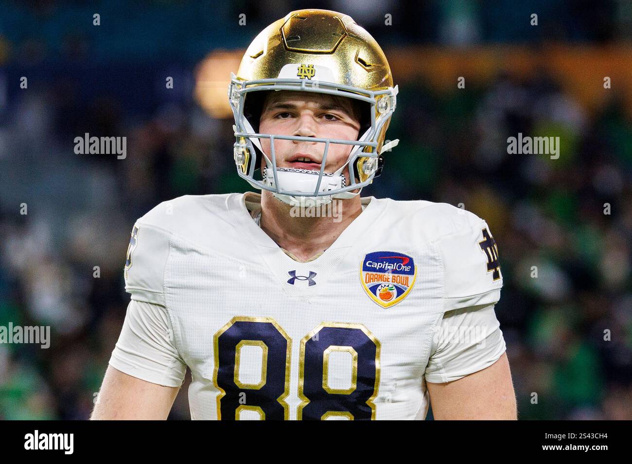January 09, 2025: Notre Dame tight end Mitchell Evans (88) during ...