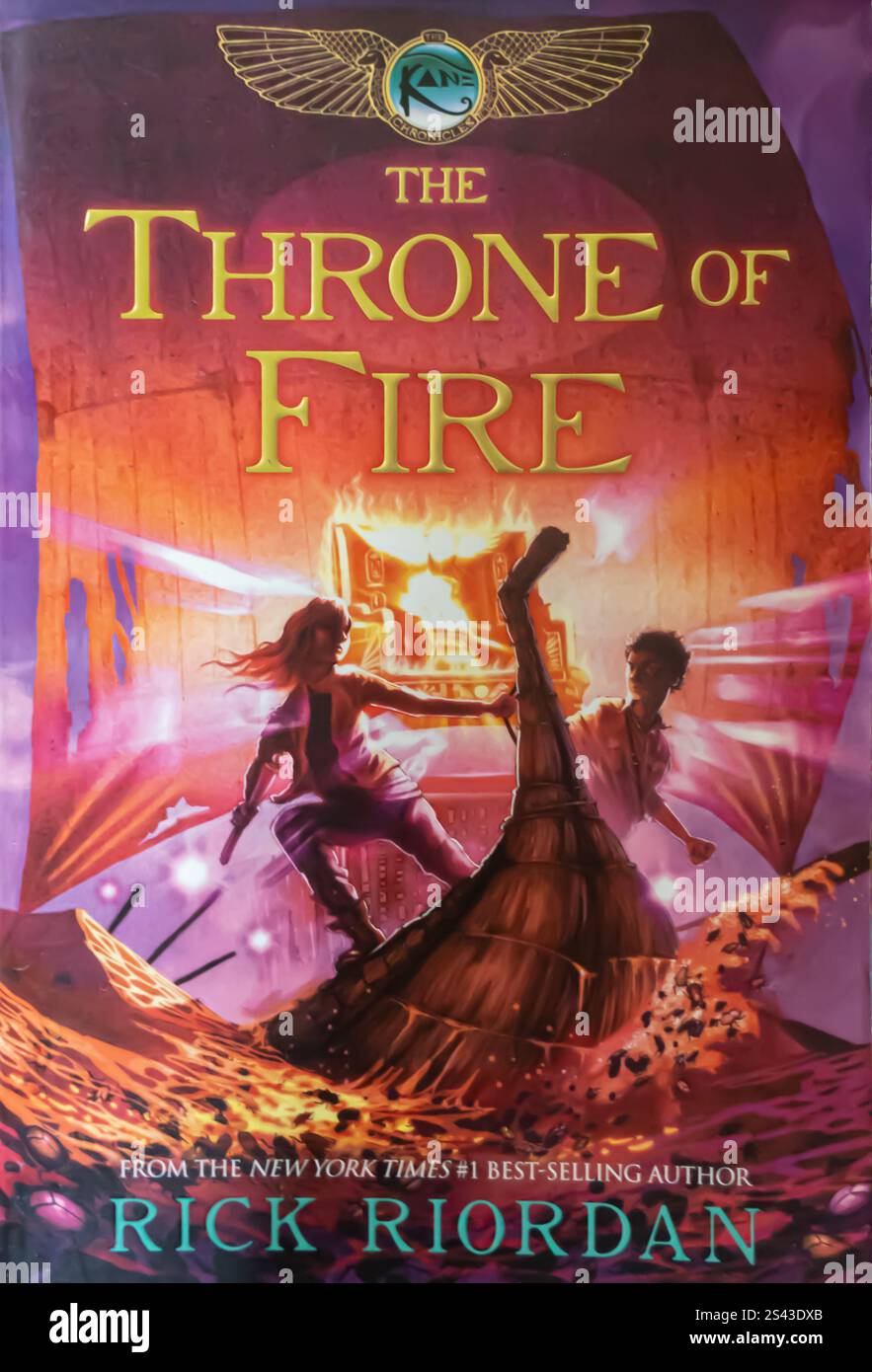 The Throne of Fire Novel by Rick Riordan 2011 Stock Photo - Alamy