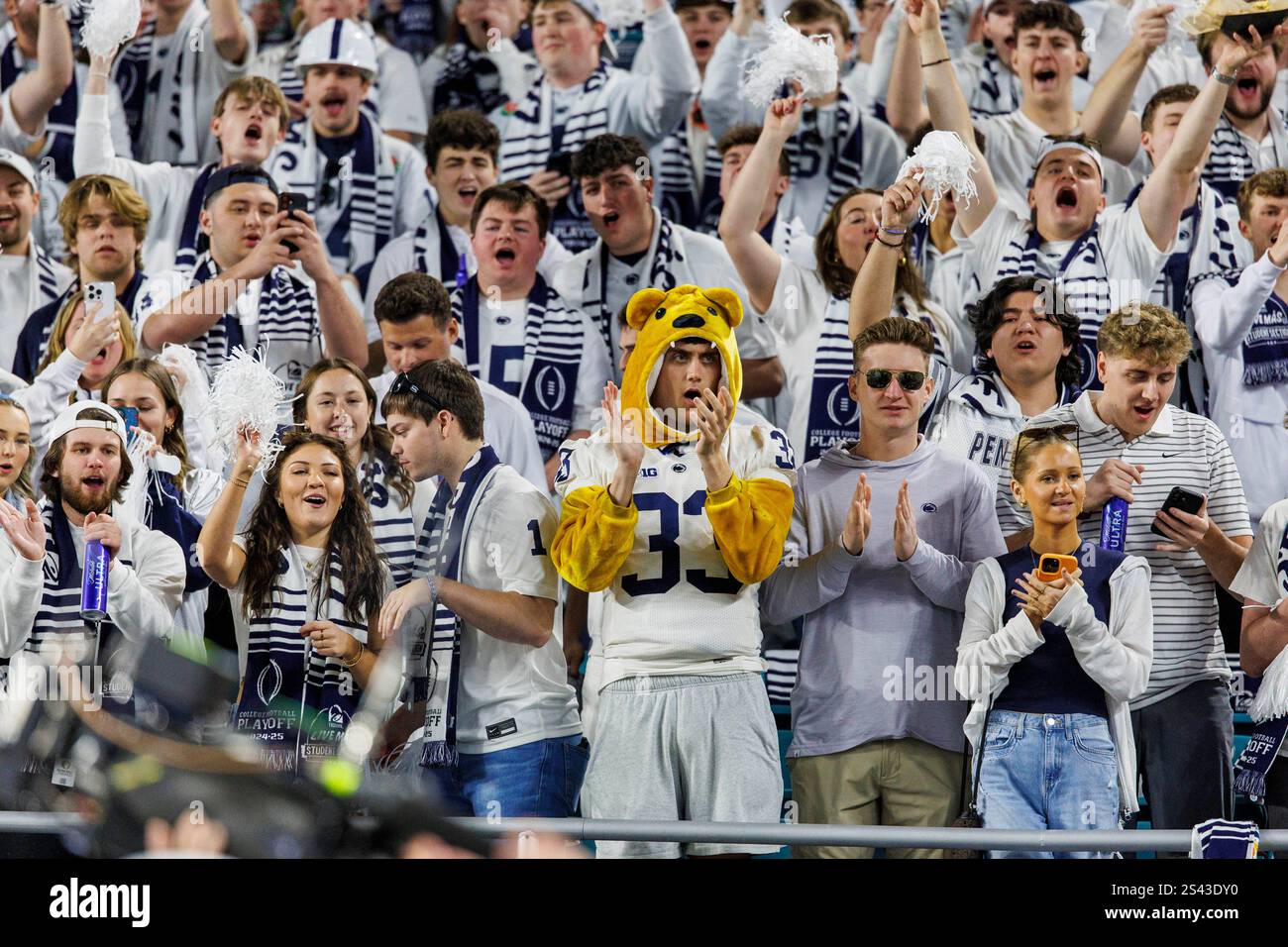 January 09, 2025: Penn State fans during NCAA football game action ...