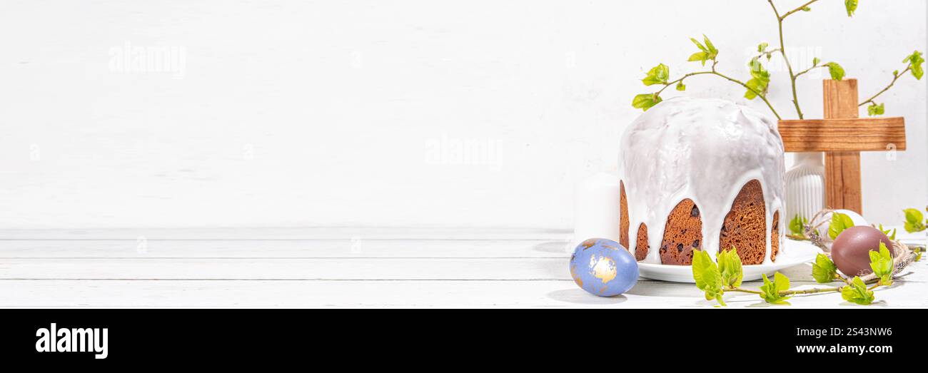 Easter orthodox catholic Christian holiday background, with wooden ...