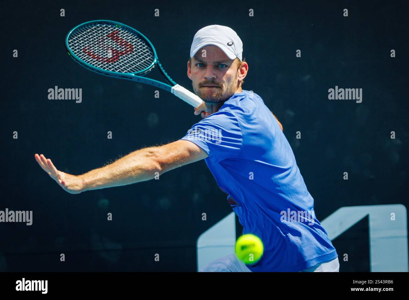 Melbourne, Australia. 10th Jan, 2025. Belgian David Goffin (ATP 53 ...