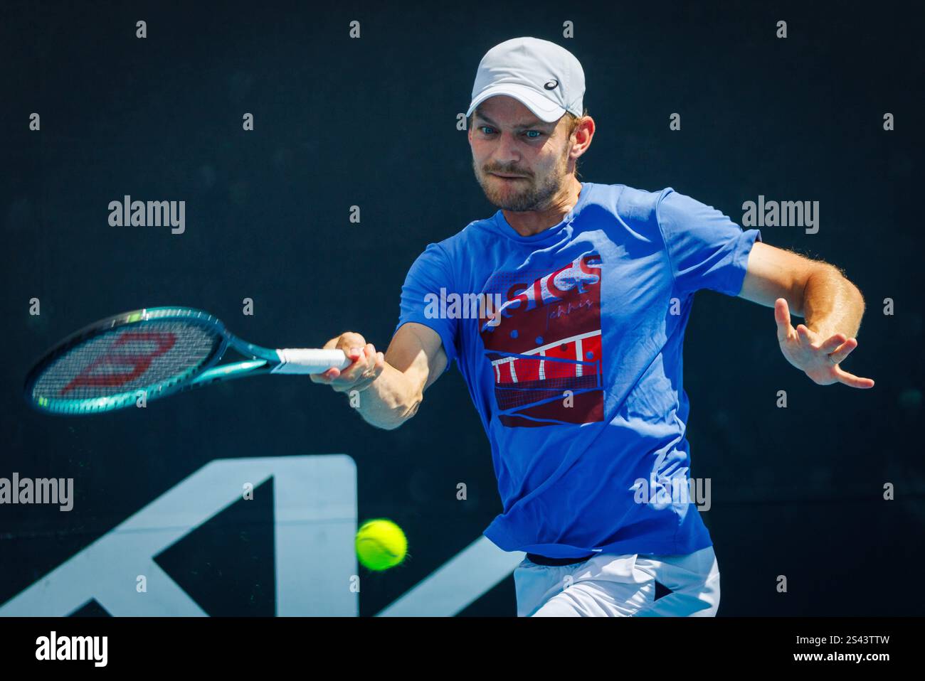 Melbourne, Australia. 10th Jan, 2025. Belgian David Goffin (ATP 53 ...