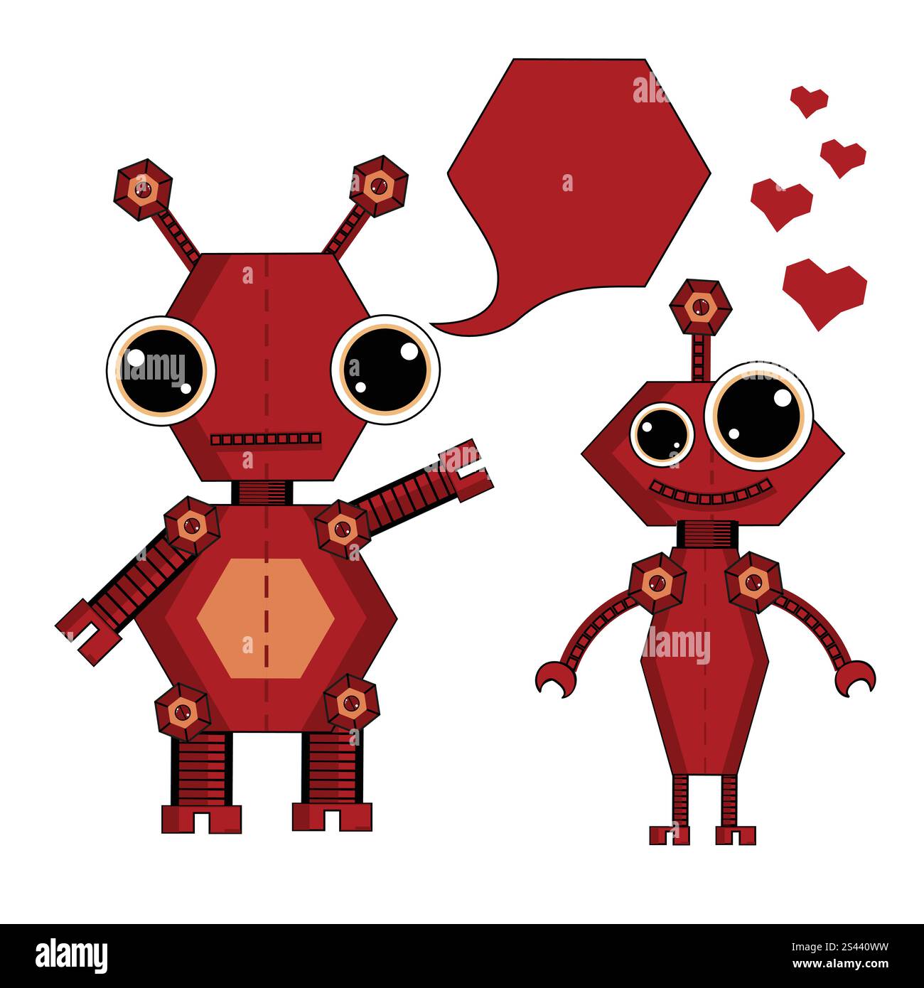 collection of two robots Stock Vector Image & Art - Alamy