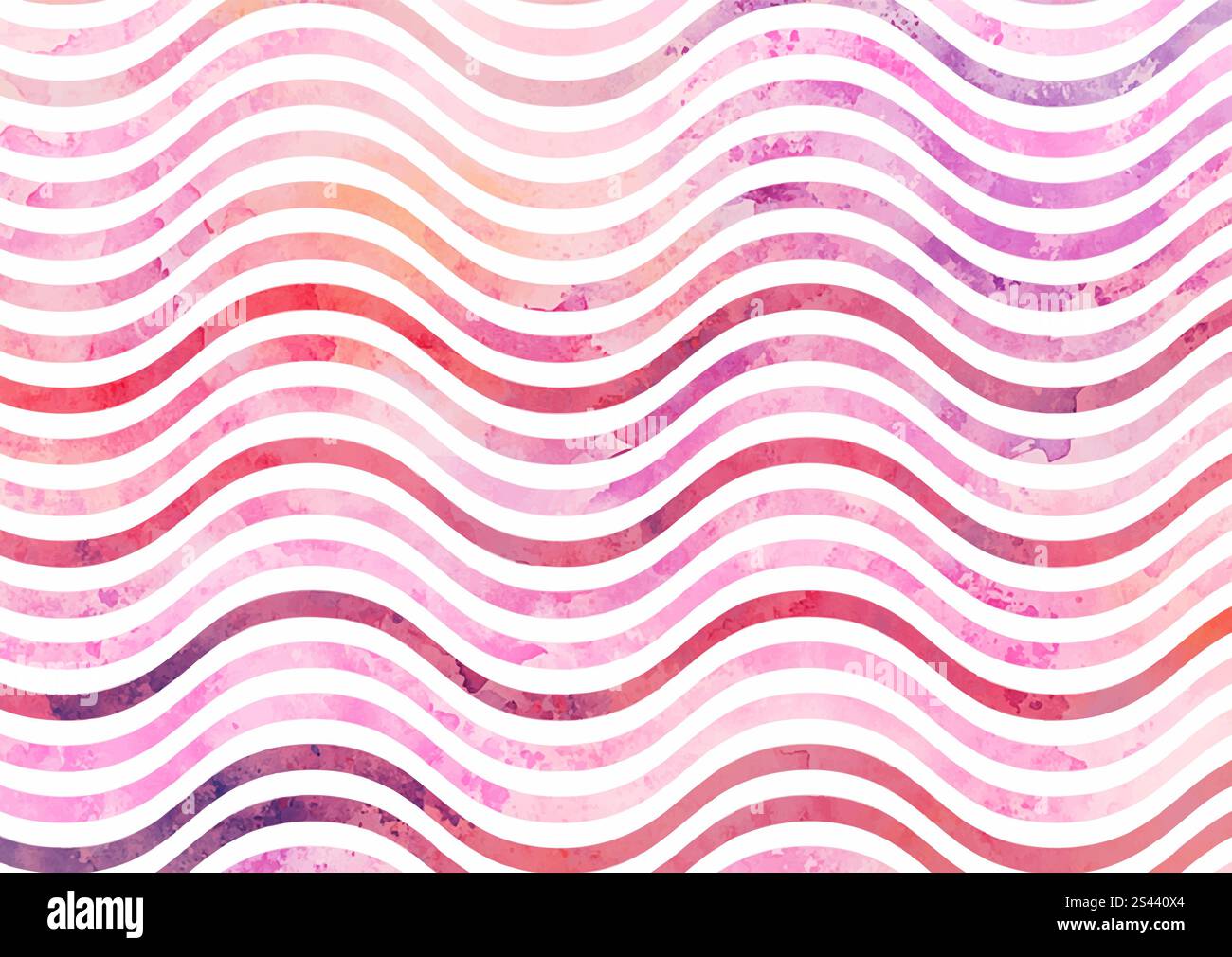 Hand painted decorative watercolour wavy lines background Stock Vector ...