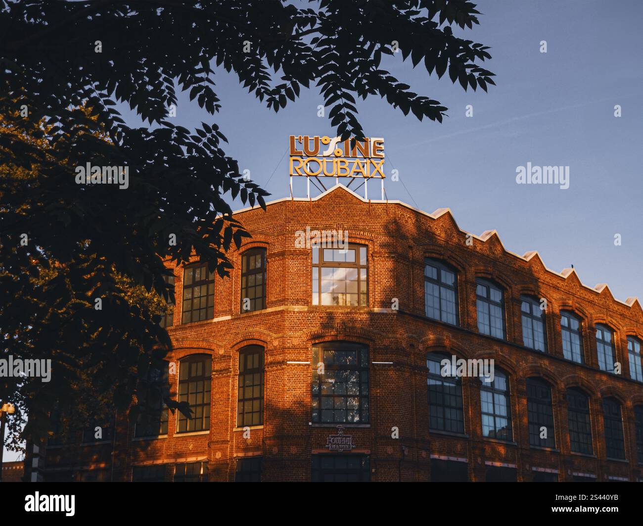 Roubaix, France - September 15, 2023 - The industrial building of the ...