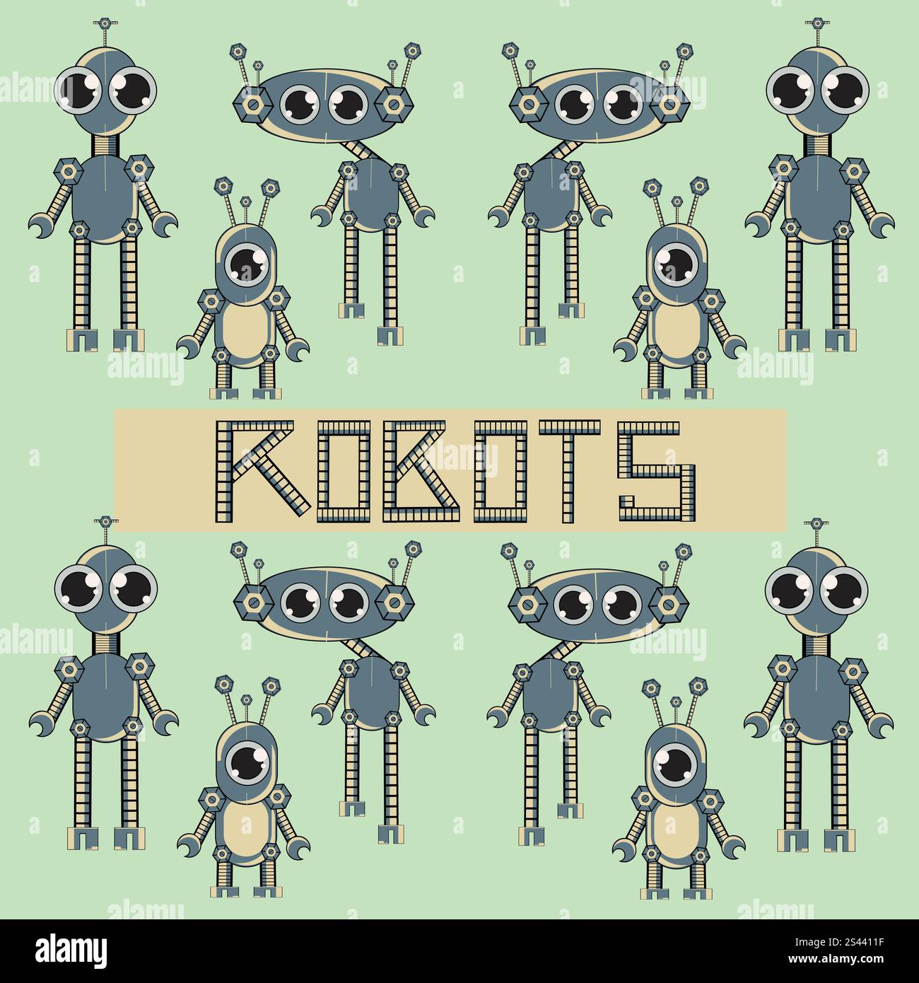 Collection robots Stock Vector Images - Alamy