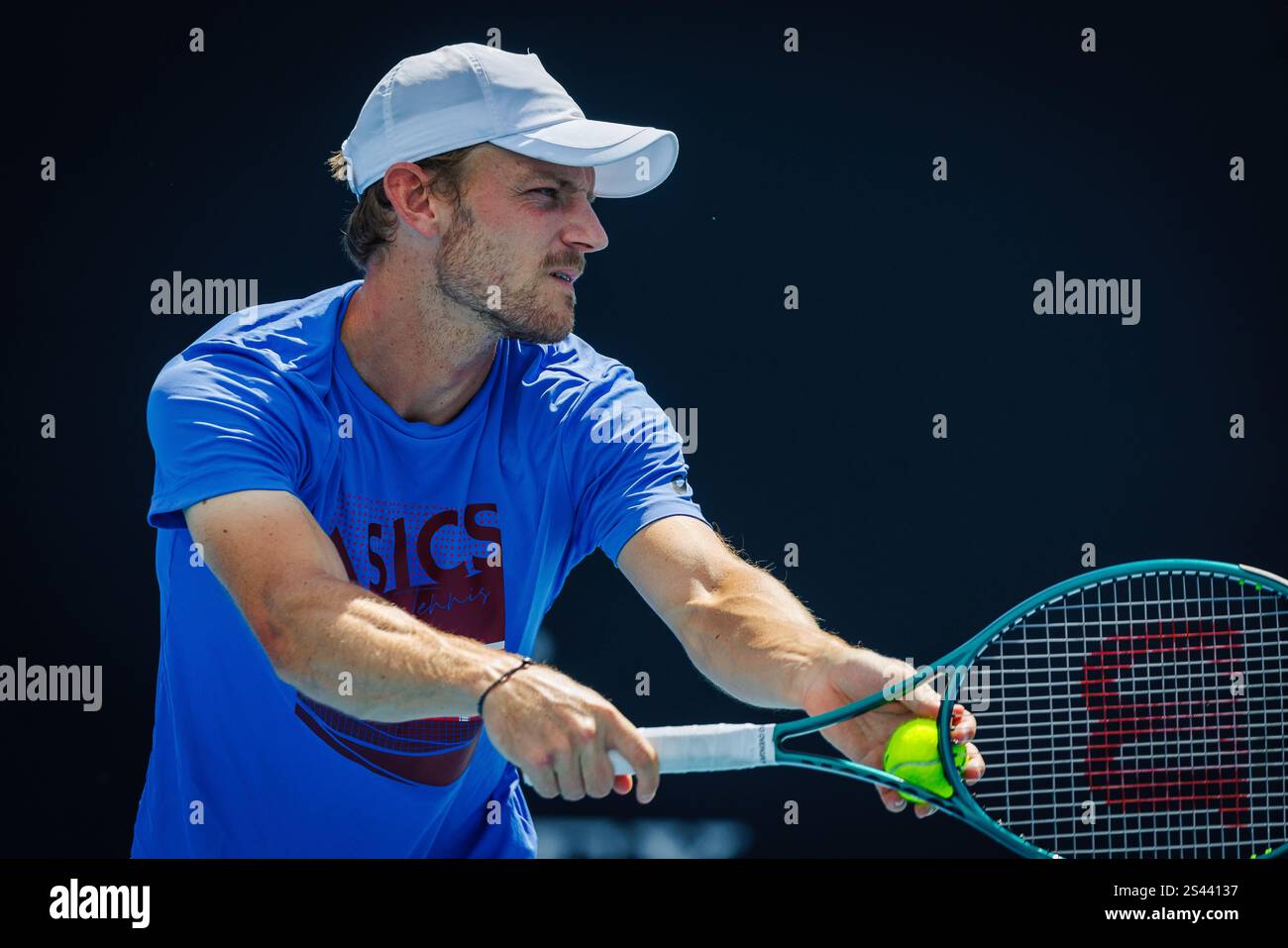 Melbourne, Australia. 10th Jan, 2025. Belgian David Goffin (ATP 53 ...