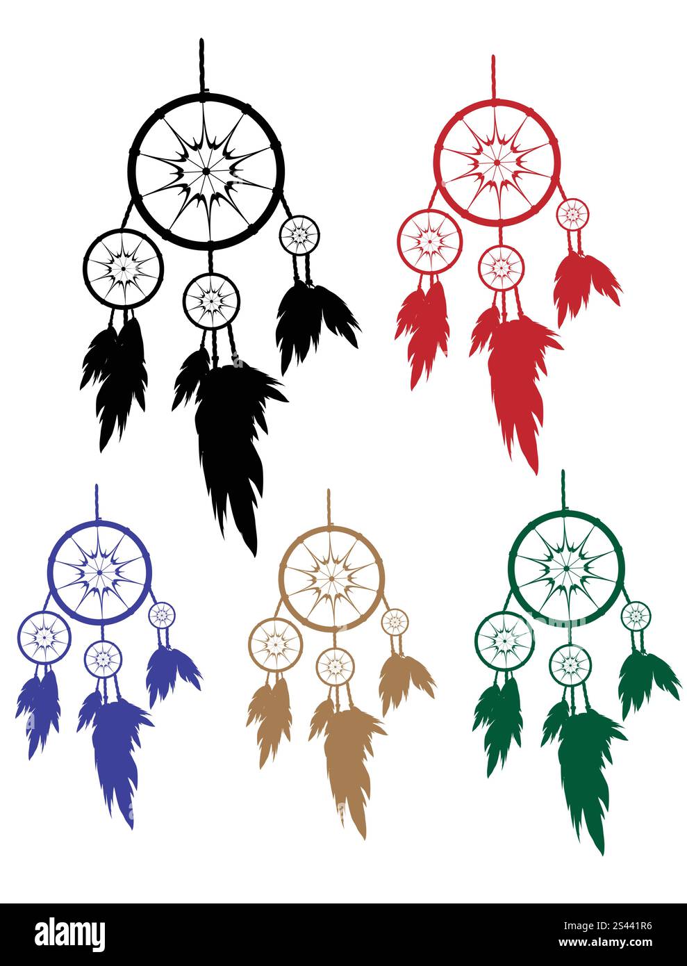 collection of five dream catchers Stock Vector Image & Art - Alamy