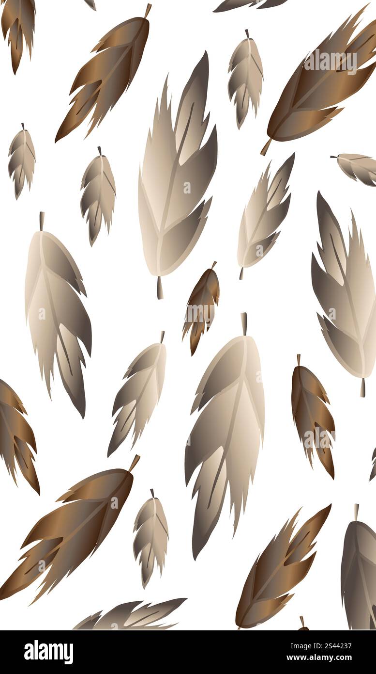 Beautiful background with feather design , pattern Stock Vector Image ...