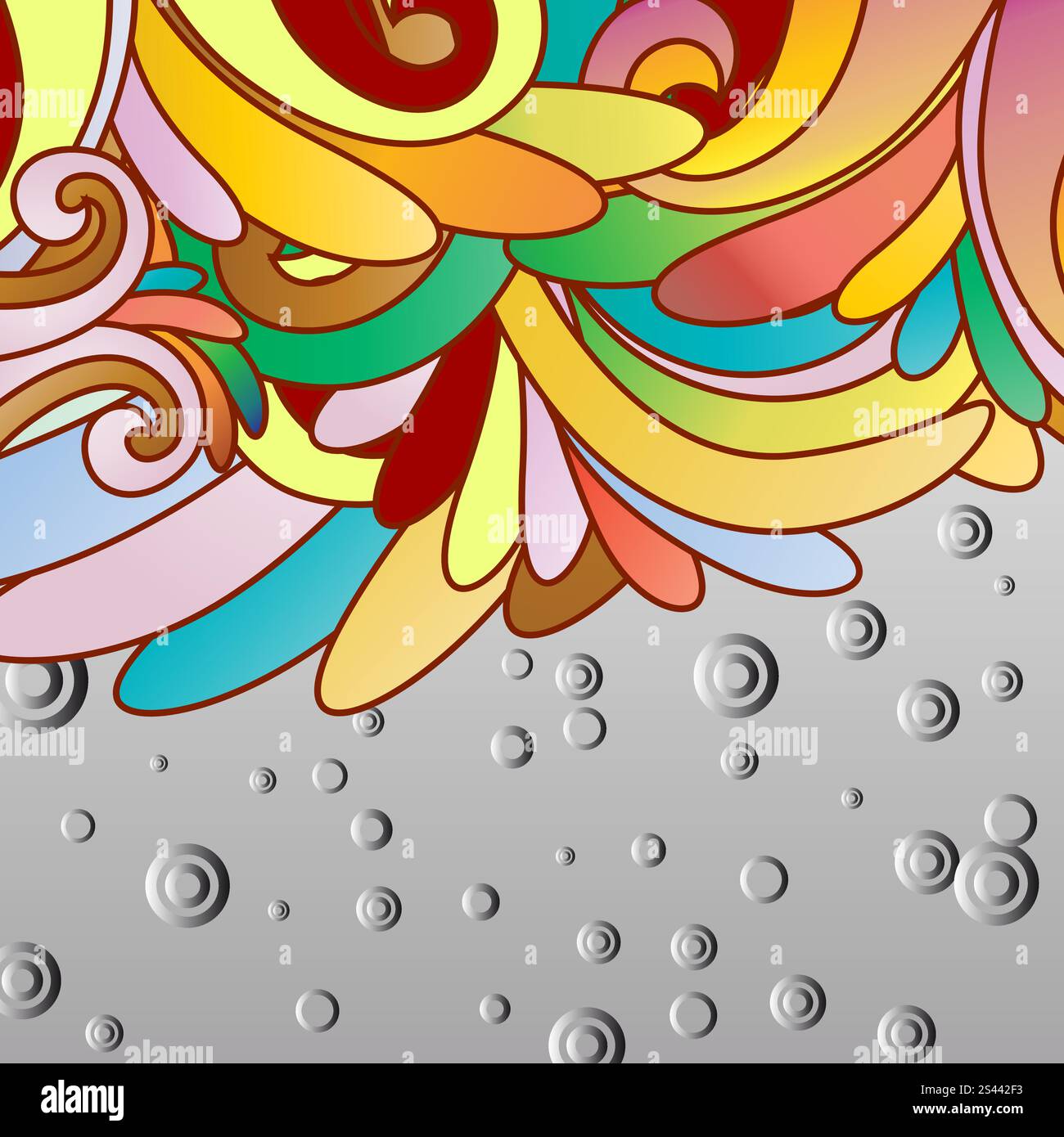 Composition of abstract floral shapes hi-res stock photography and ...