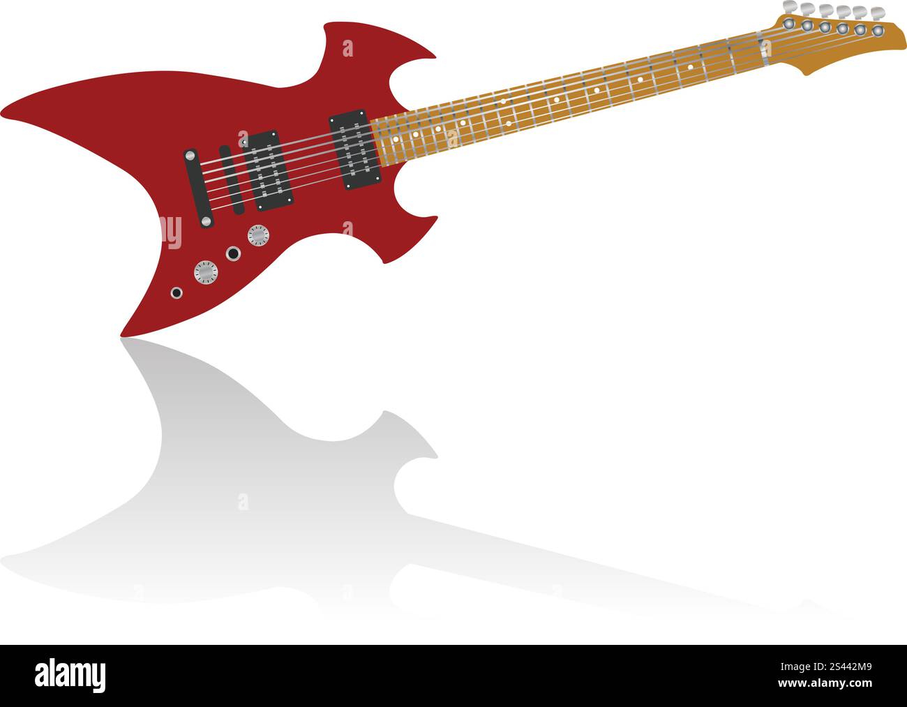 Pattern of color electric guitar for design use Stock Vector Image ...