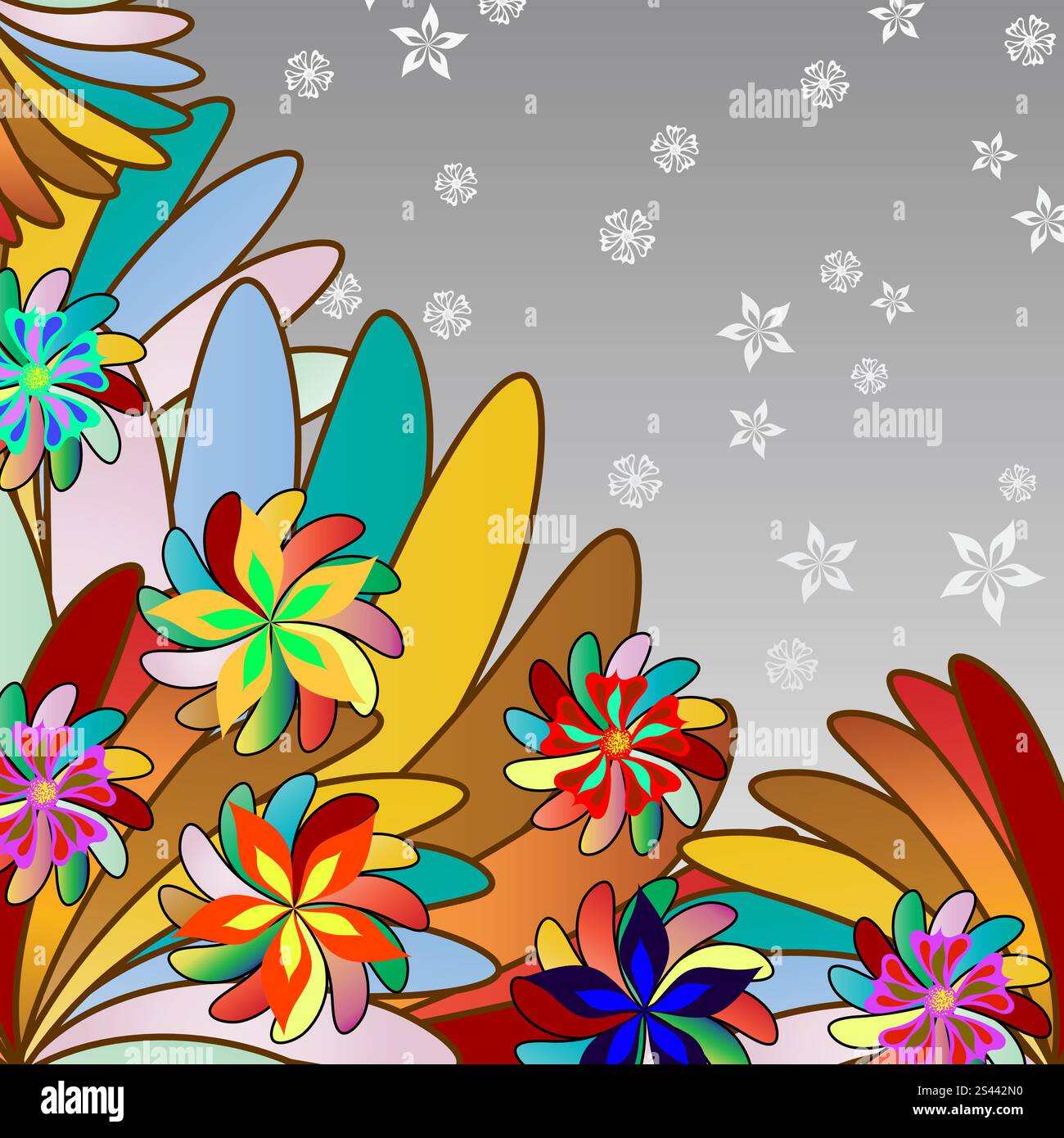 Abstract vector floral background for design use Stock Vector Image ...