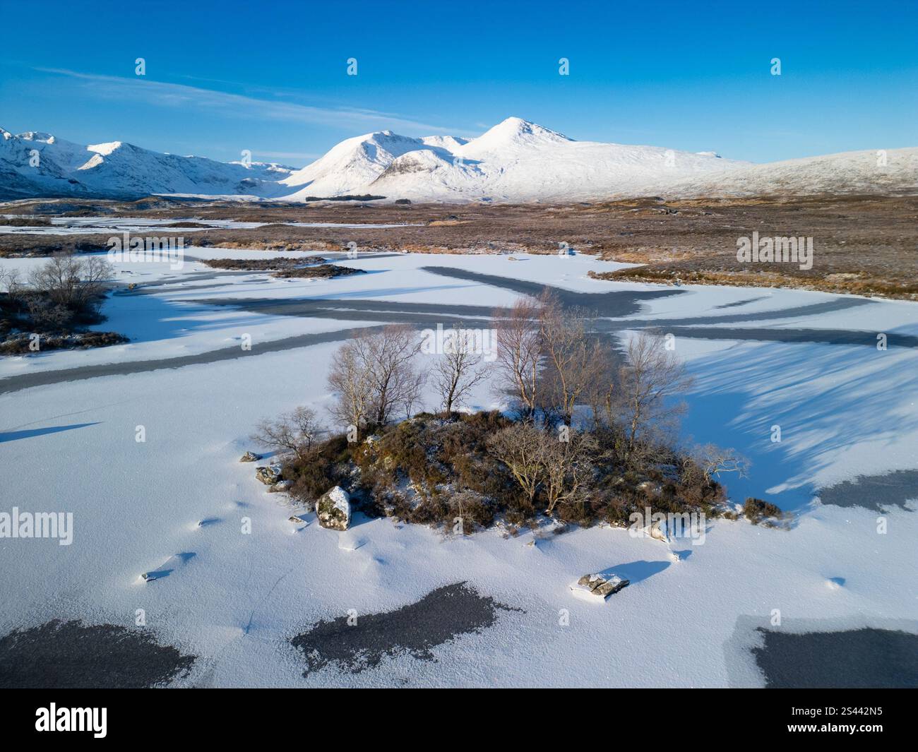 Rannoch Moor, Scotland, UK. 10th January, 2025. Sub zero temperatures ...