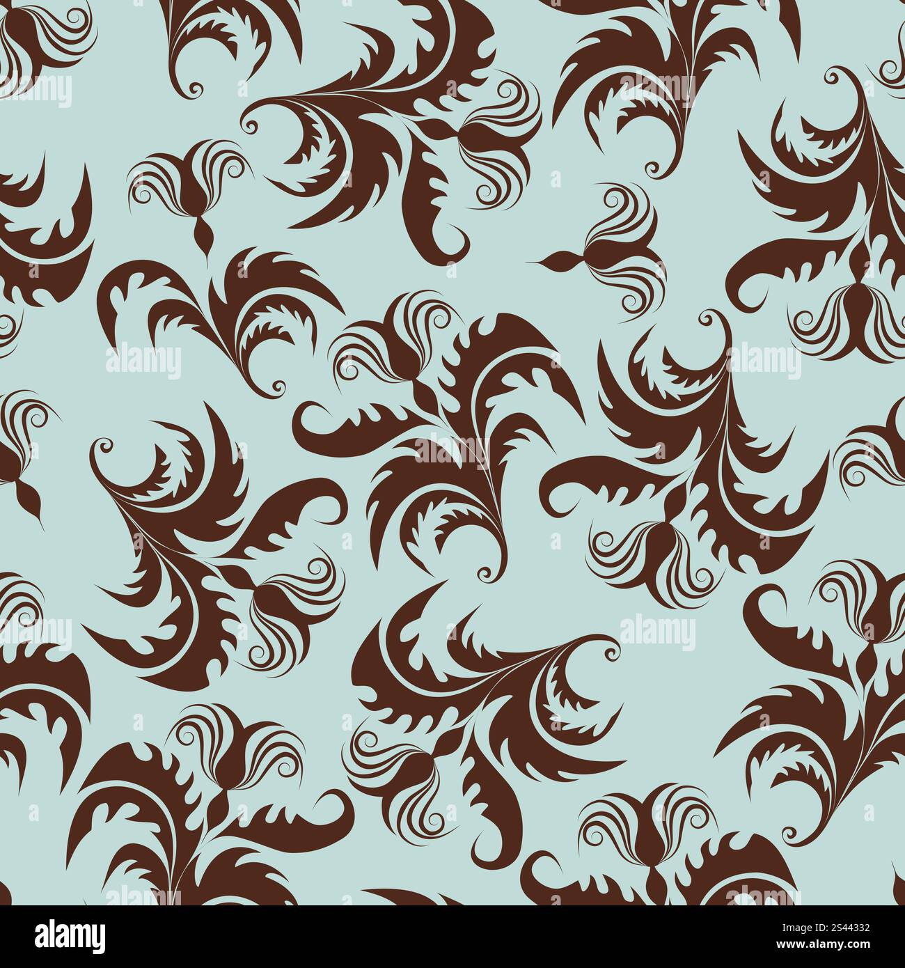 Floral seamless background for yours design use. For easy making ...