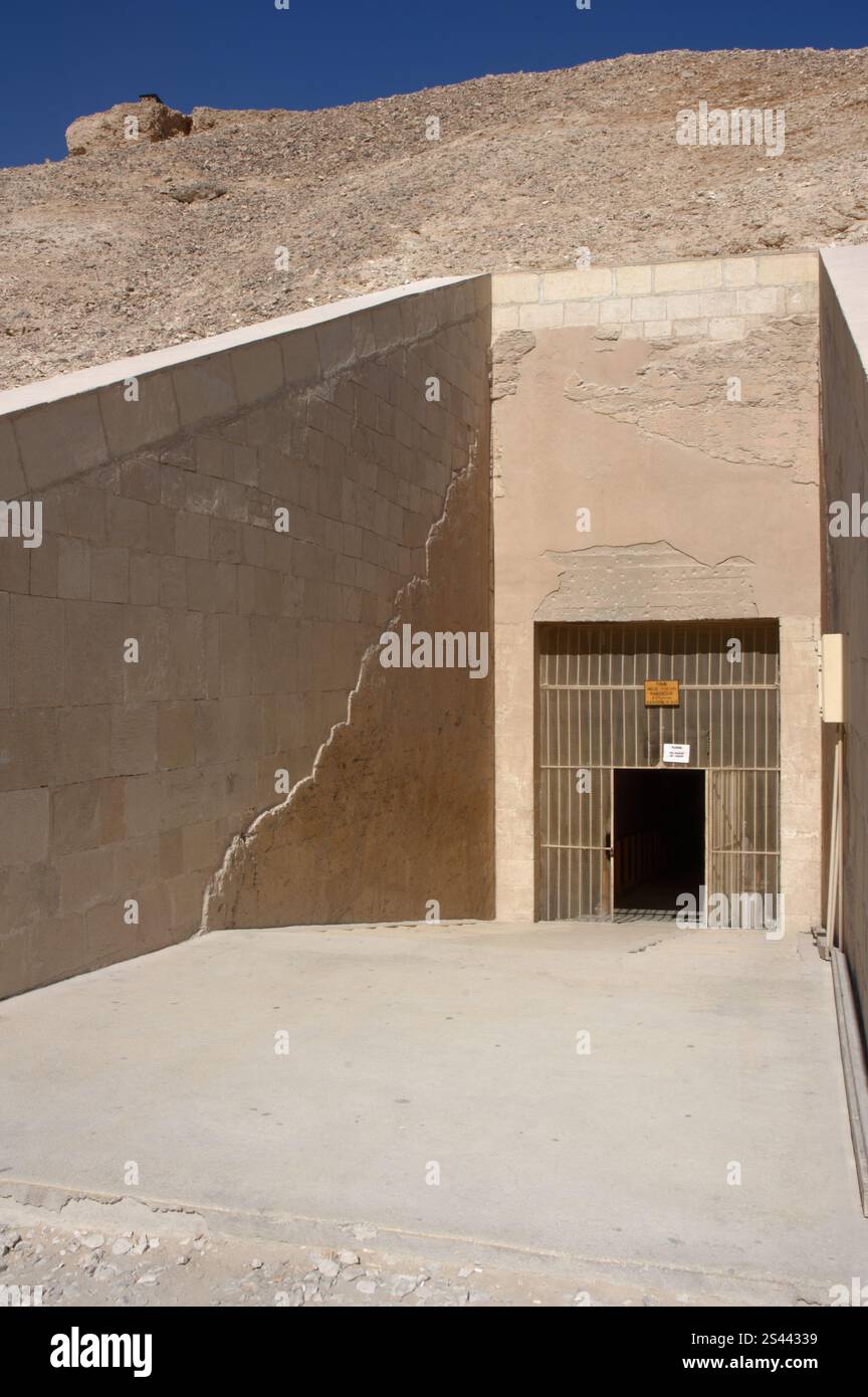 Entrance to KV2, the tomb of Ramesses IV, Valley of the Kings near ...