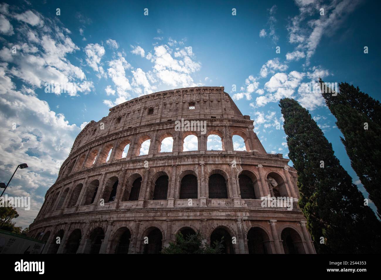 View from outside of the Colosseum Stock Photo - Alamy