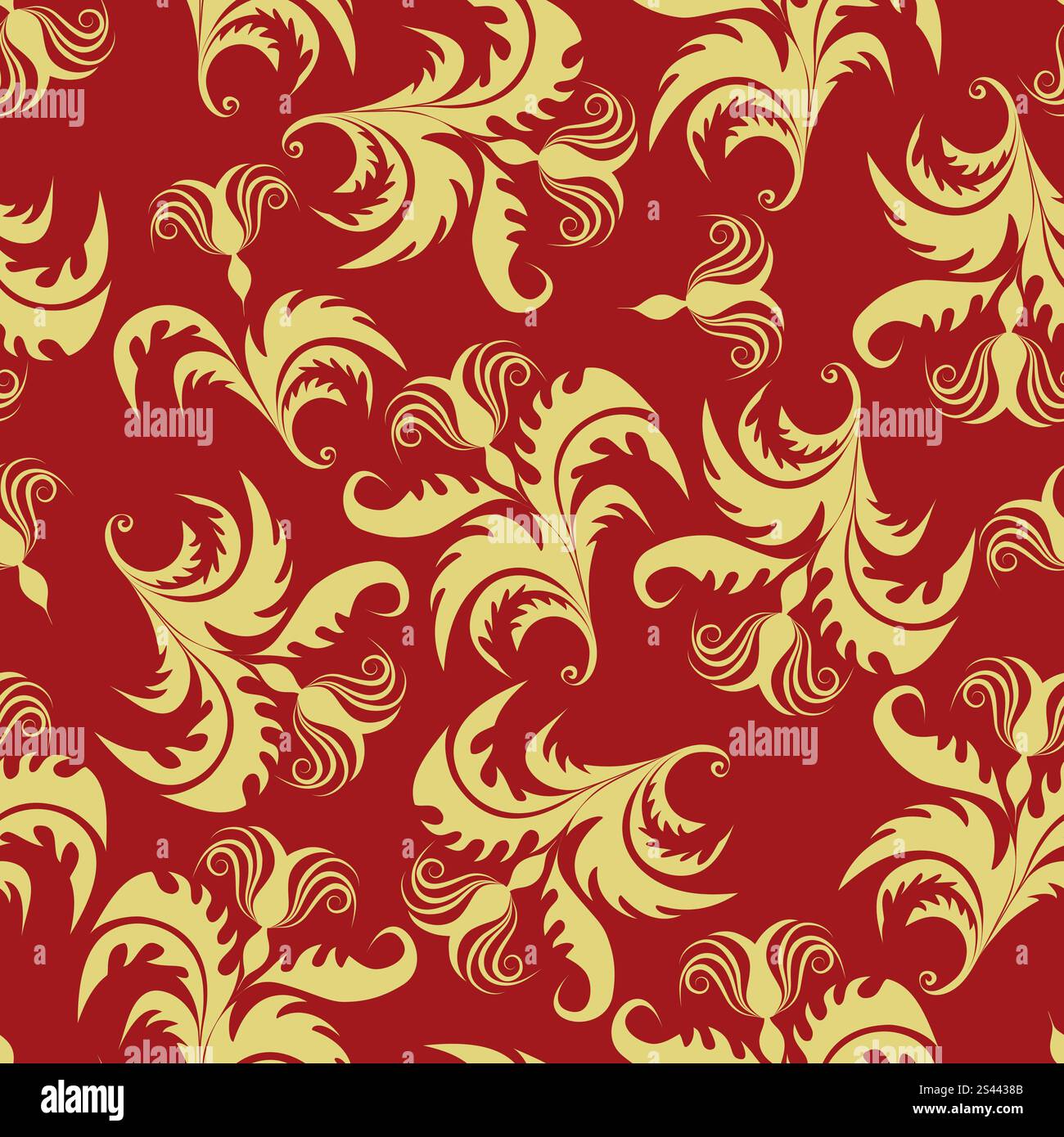 Floral seamless background for yours design use. For easy making ...