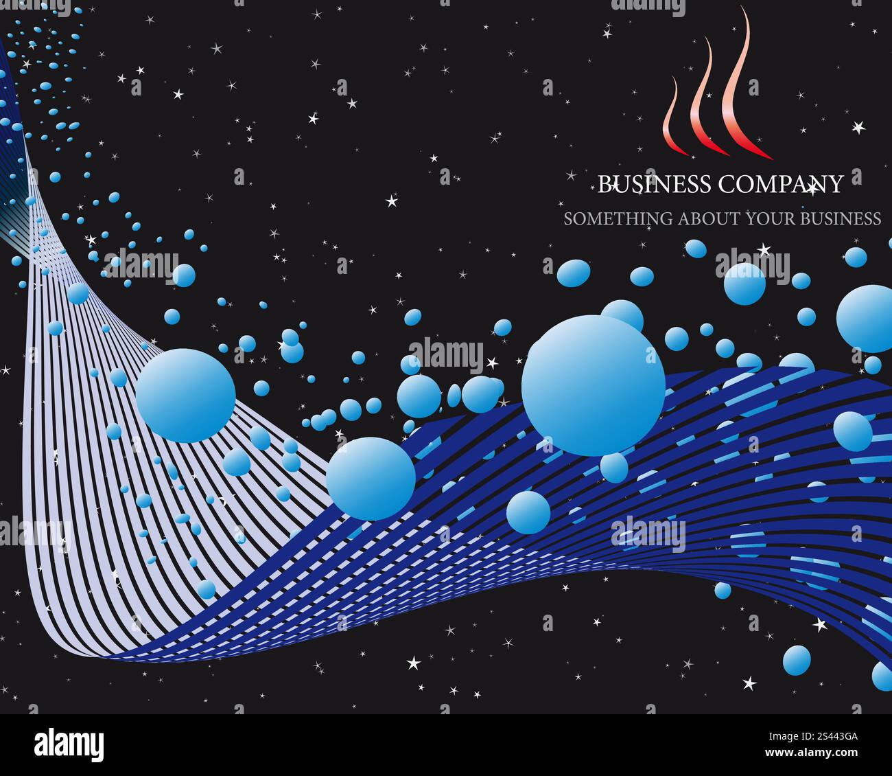 Abstract vector business background on sea theme Stock Vector Image ...