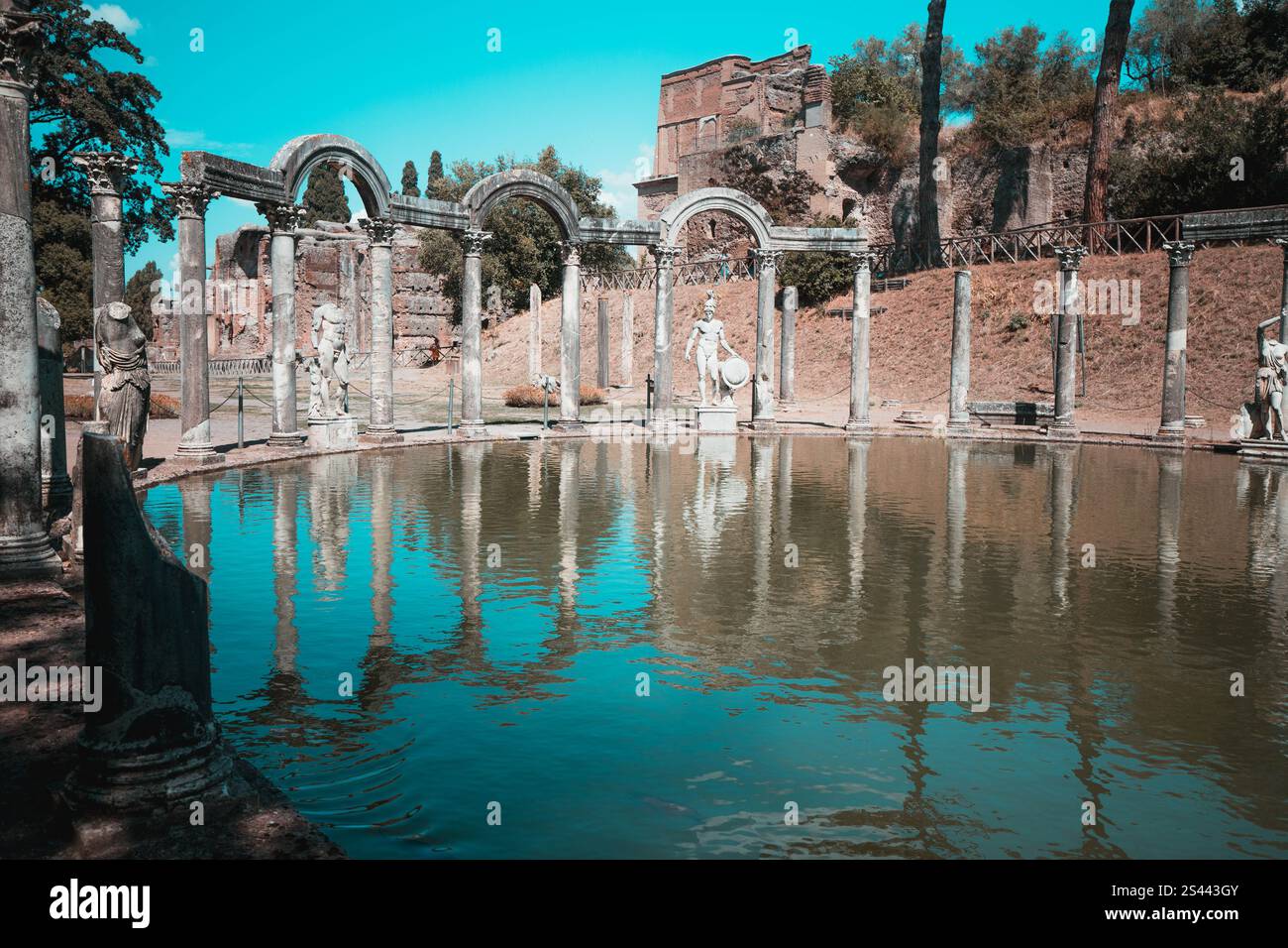 The Canopus with its Serapeum at Hadrian’s Villa Stock Photo - Alamy