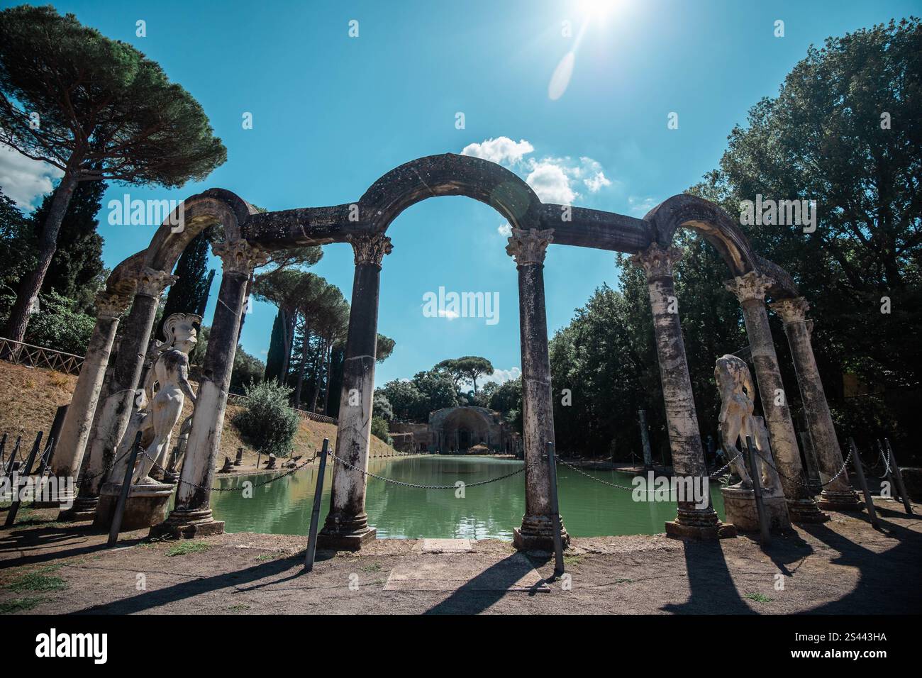 The Canopus with its Serapeum at Hadrian’s Villa Stock Photo - Alamy