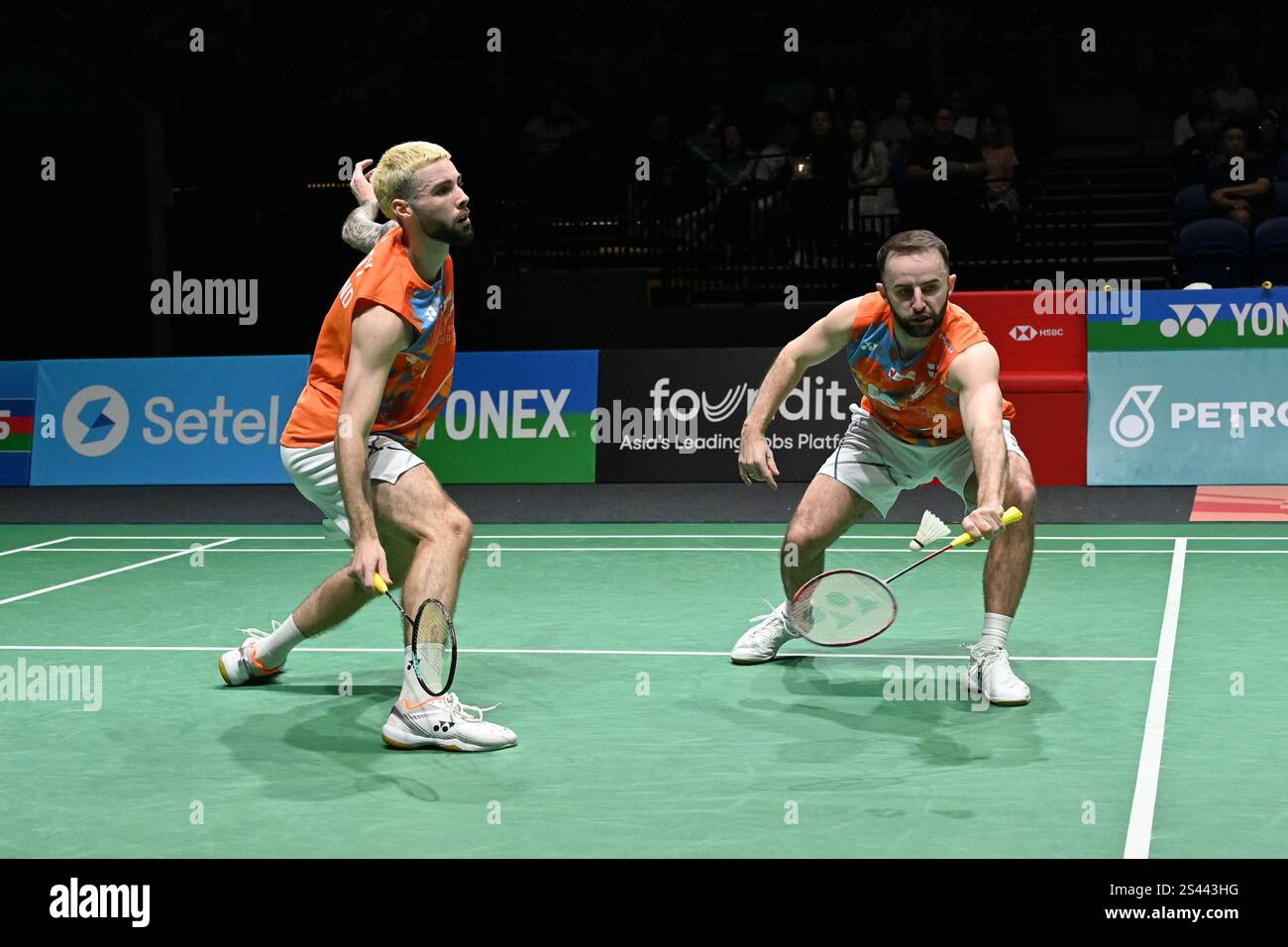 Kuala Lumpur, Malaysia. 10th Jan, 2025. Ben Lane (R)/Sean Vendy of ...