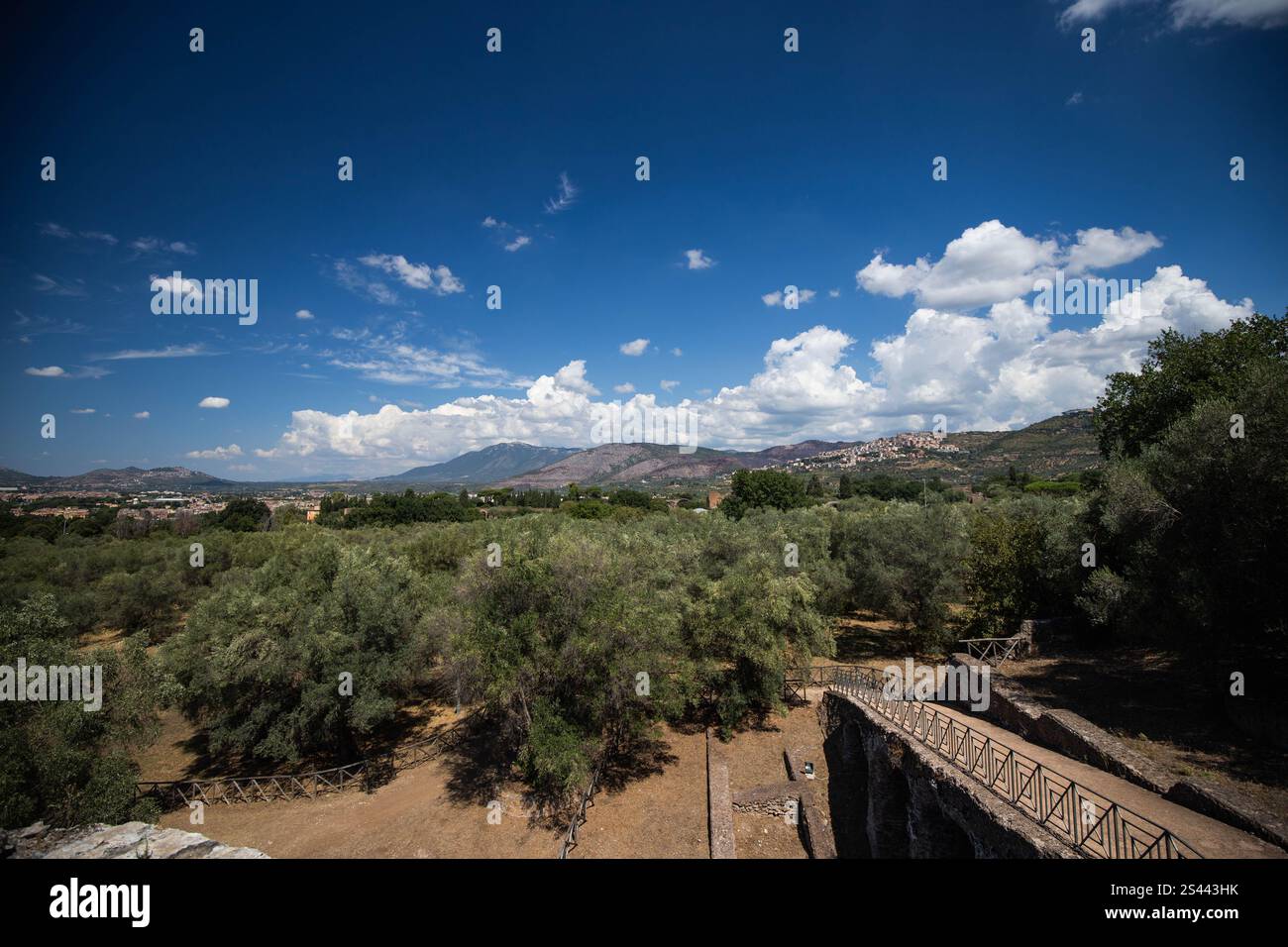 Italian landscape from the Roccabruna tower Stock Photo - Alamy