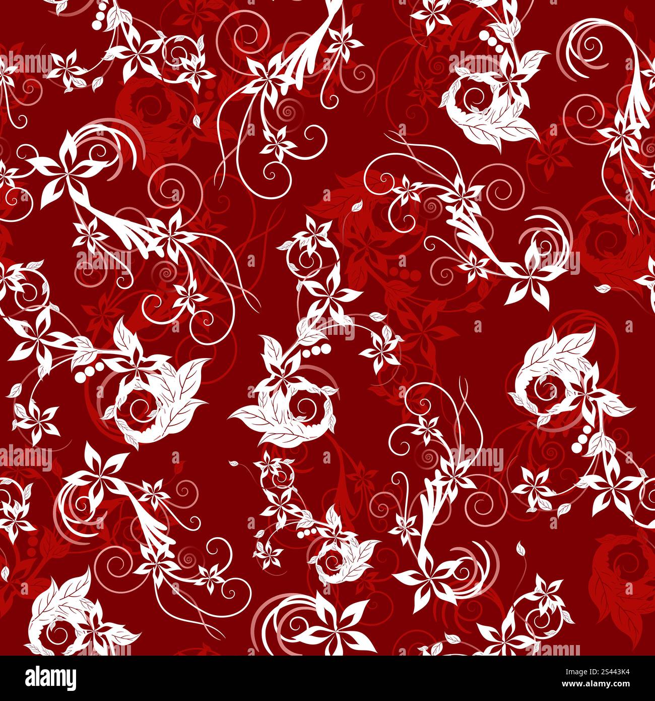 Floral seamless background for yours design use. For easy making ...
