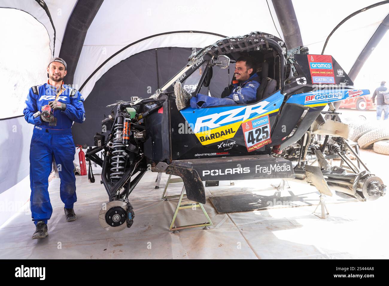 Hail, Arabie Saoudite. 10th Jan, 2025. Polaris, Sébastien Loeb Racing ...