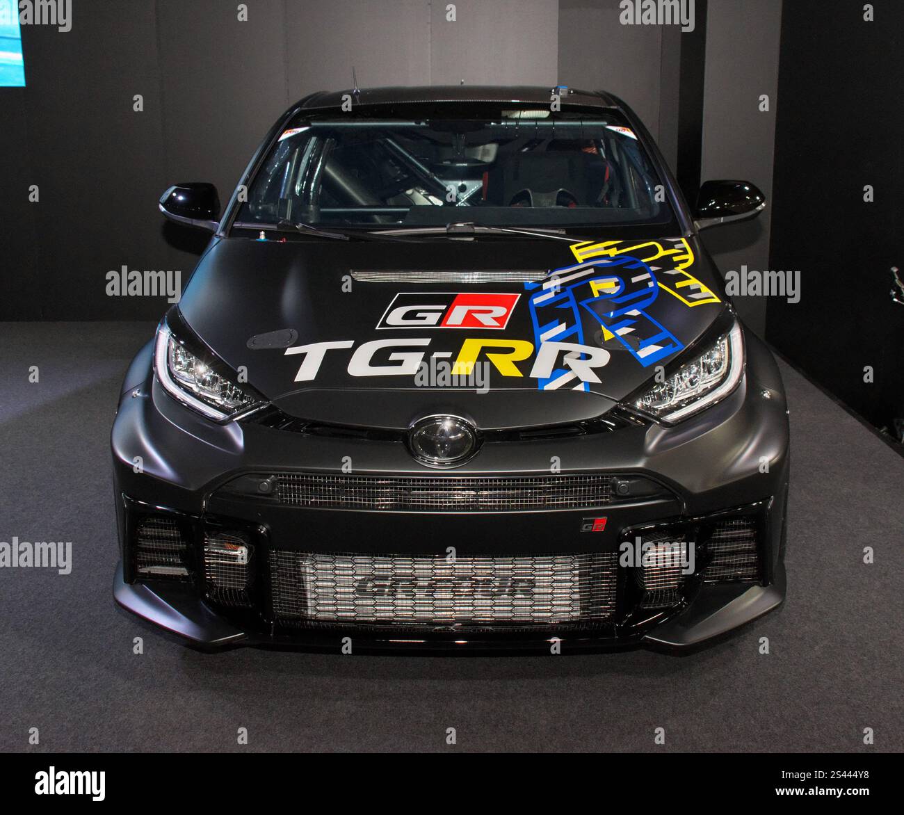 Chiba, Japan. 10th Jan, 2025. Toyota GR Yaris M Concept displayed ...