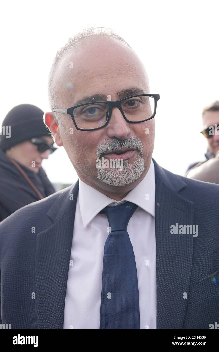 Lawyer Alfredo De Francesco at Opera prison after a conversation with ...