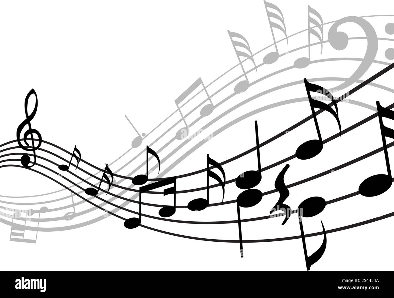 Musical notes stuff vector background for use in design Stock Vector ...