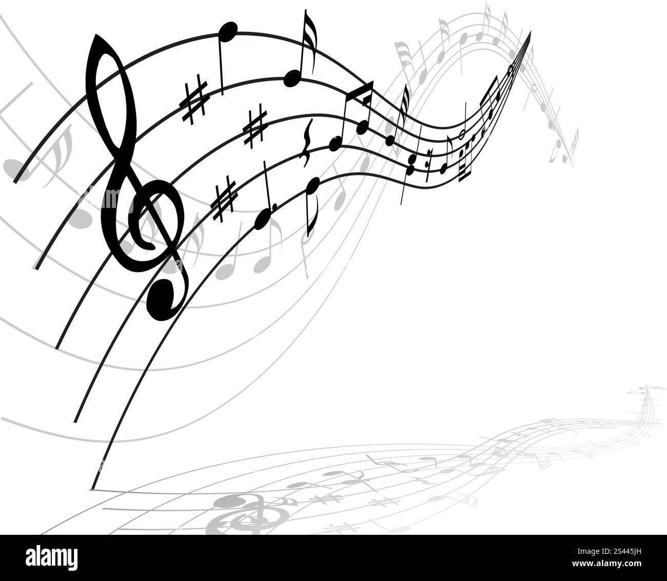 Musical notes stuff vector background for use in design Stock Vector ...