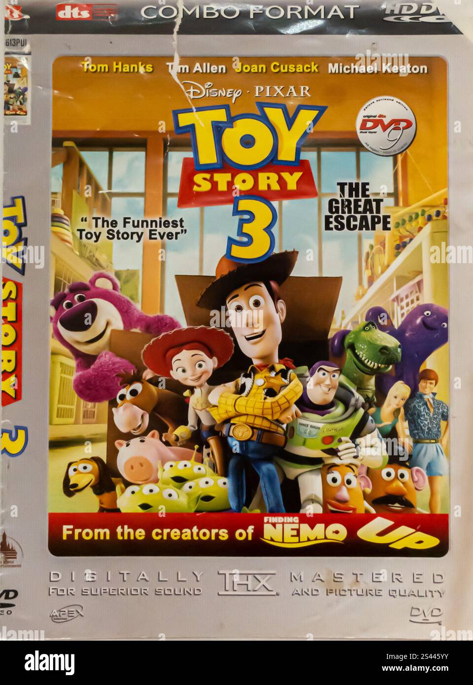 Disney Pixar Toy Story 3 HD/ DVD cover combo format Stock Photo - Alamy