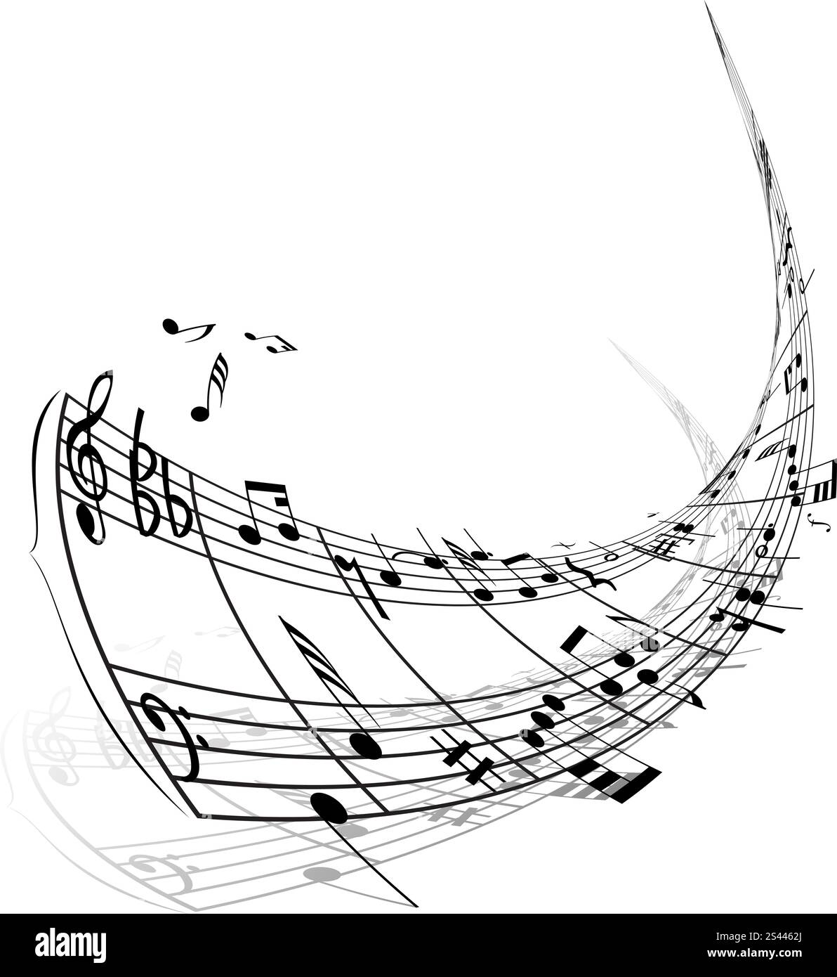 Musical notes stuff vector background for use in design Stock Vector ...