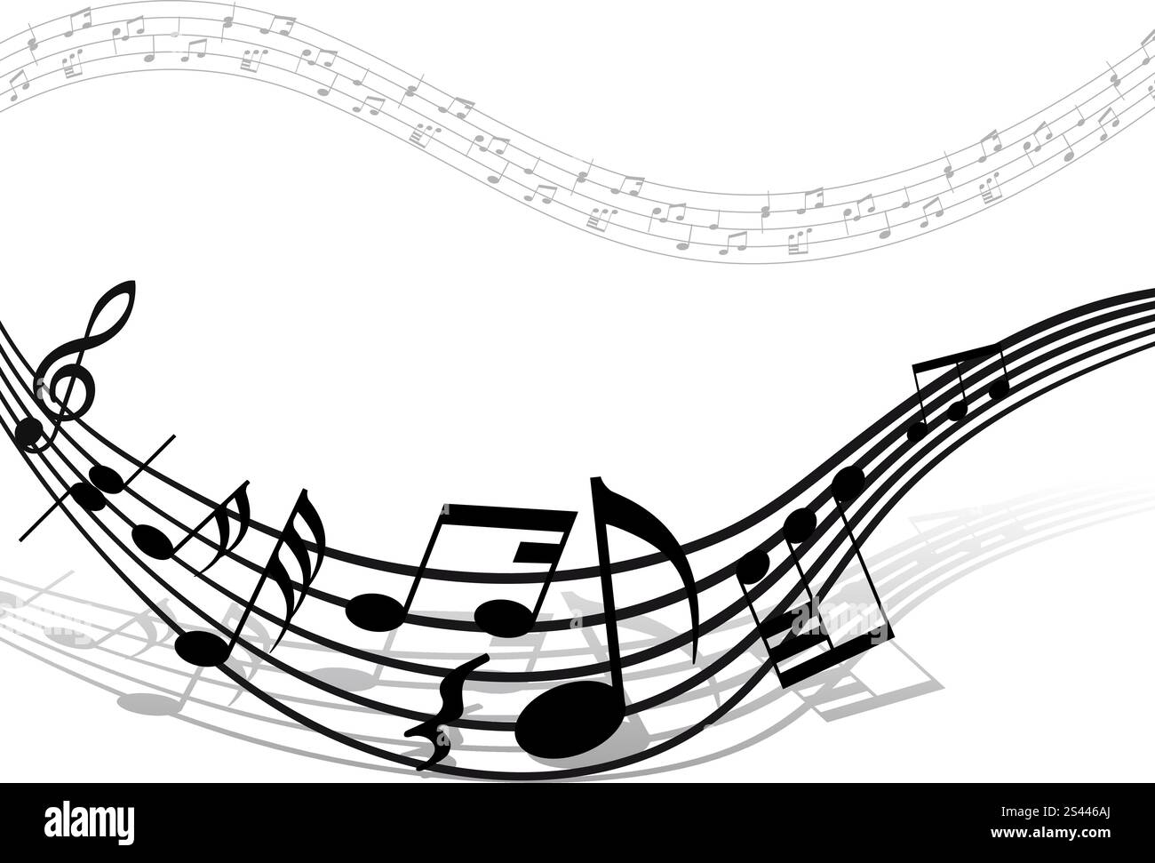 Musical notes stuff vector background for use in design Stock Vector ...
