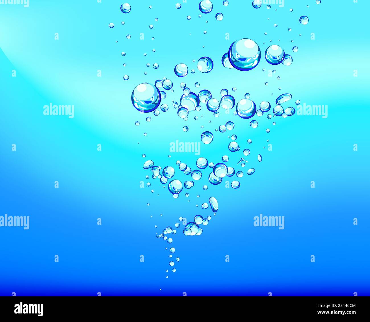 Abstract water vector background with bubbles of air Stock Vector Image ...