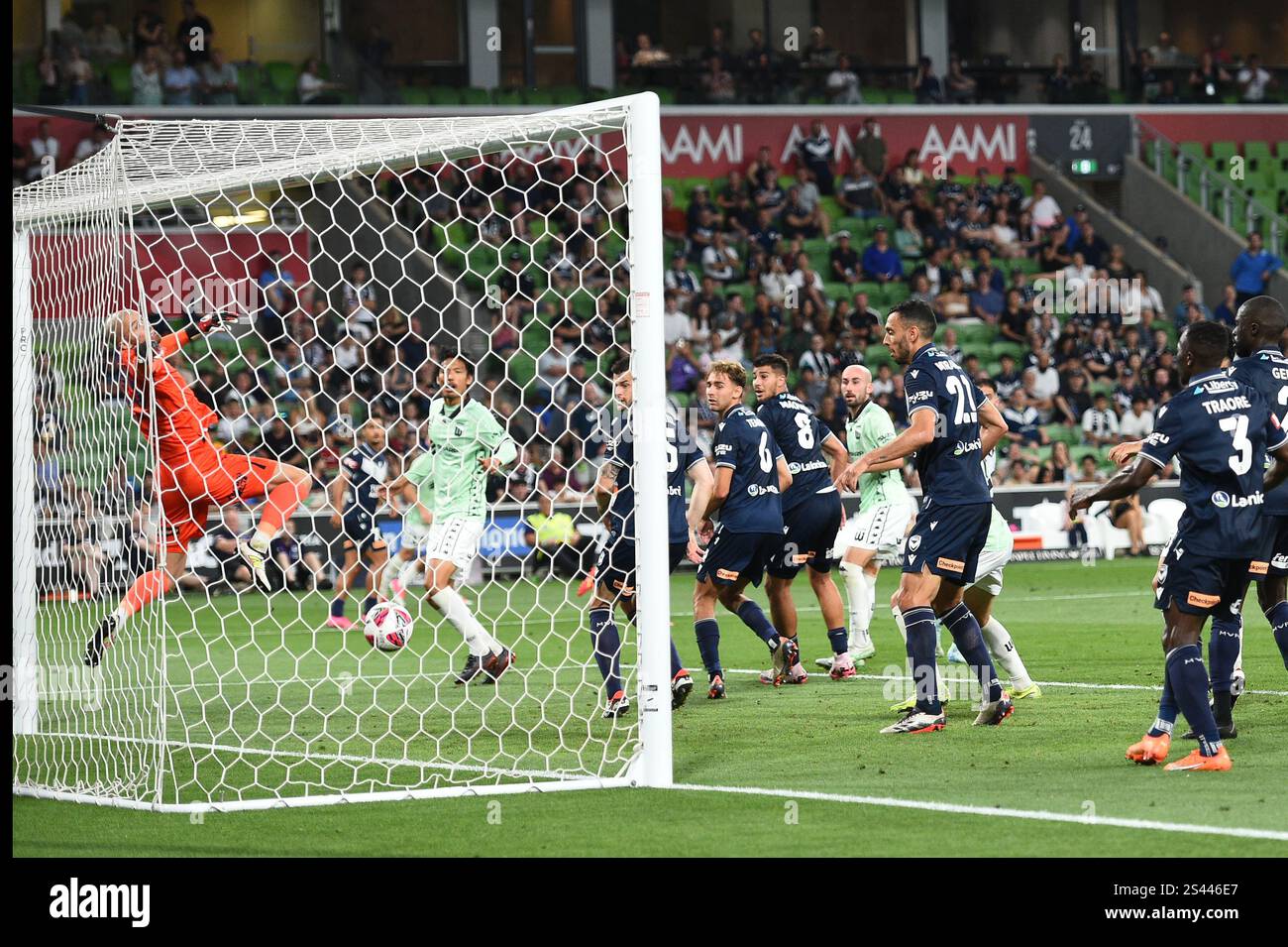 MELBOURNE, AUSTRALIA. 10th Jan 2025. Pictured: Melbourne Victory ...