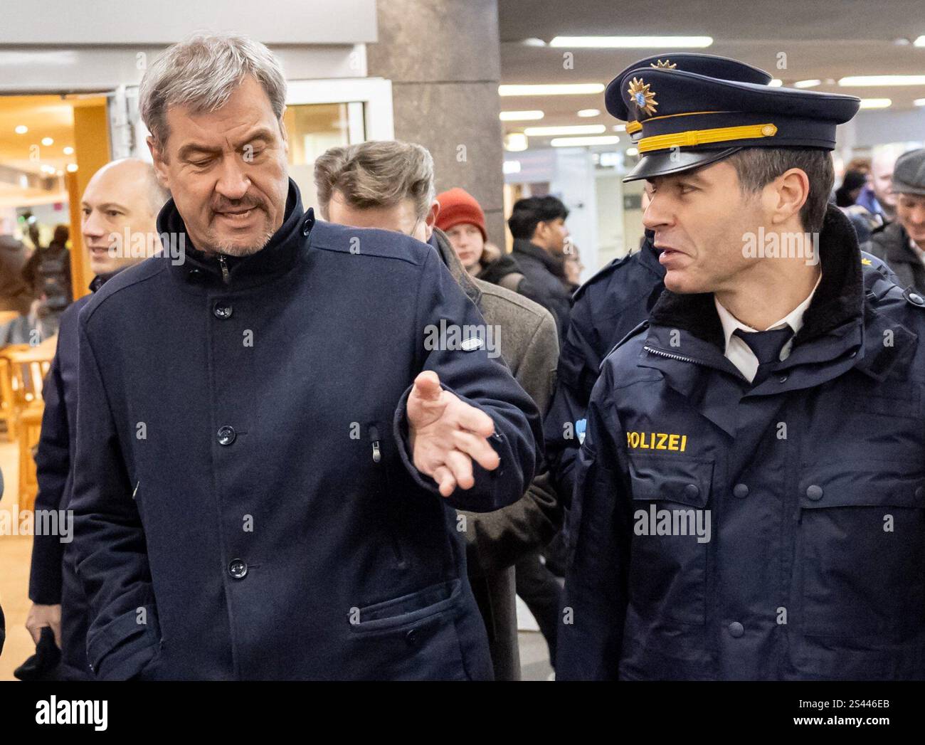 Nuremberg, Germany. 10th Jan, 2025. Central Franconian Police Vice ...