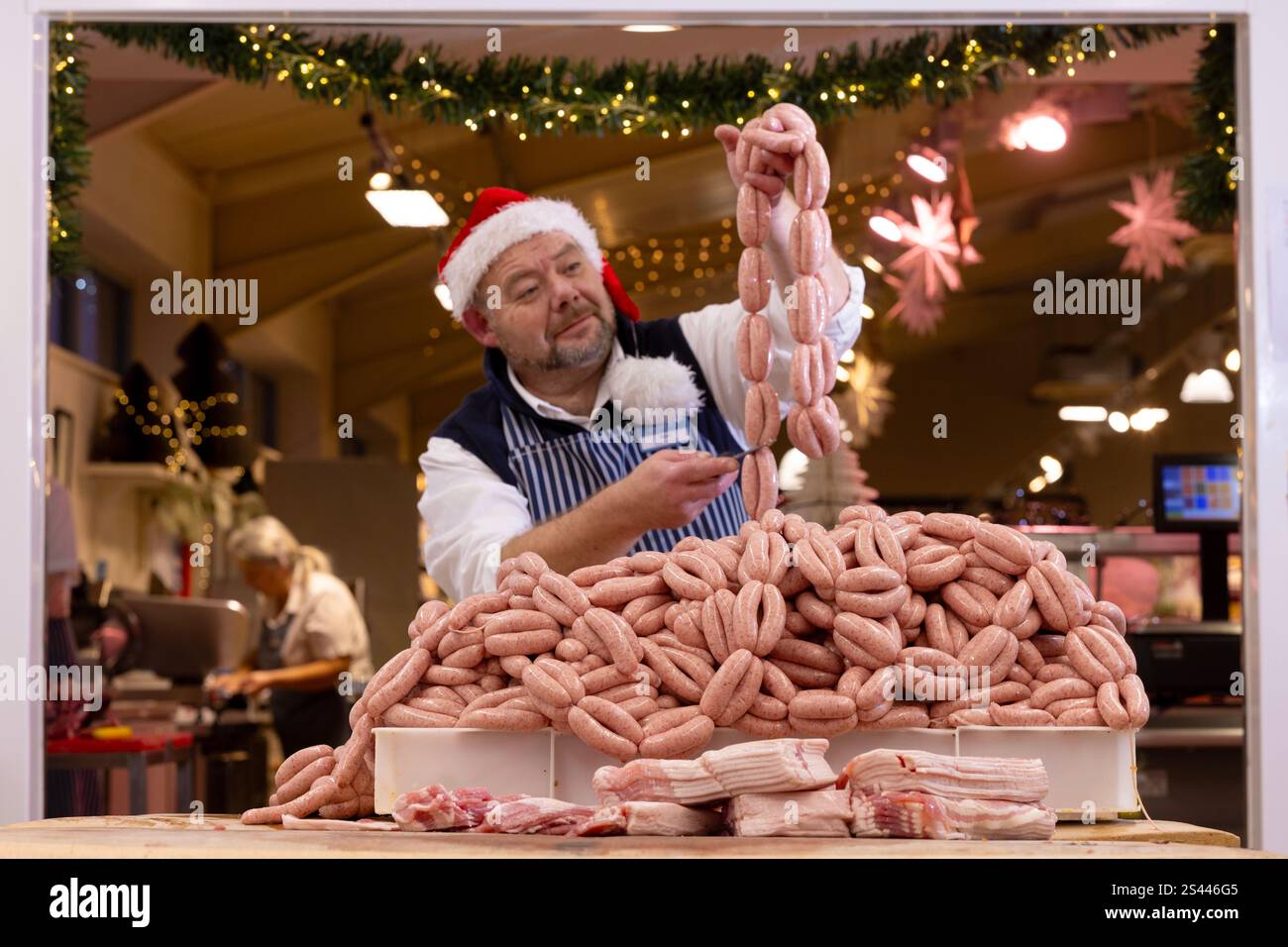 20/12/24 Head butcher, Kev Busby is mid-way through making 120,000 pigs ...
