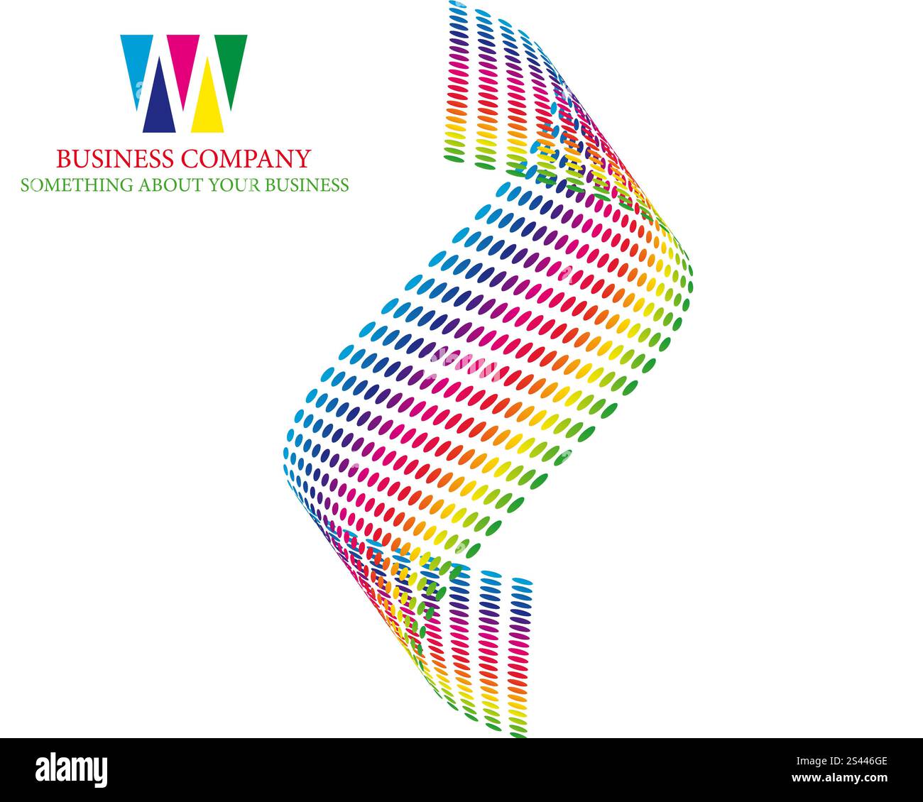 abstract company page with curved lines and gradients Stock Vector ...