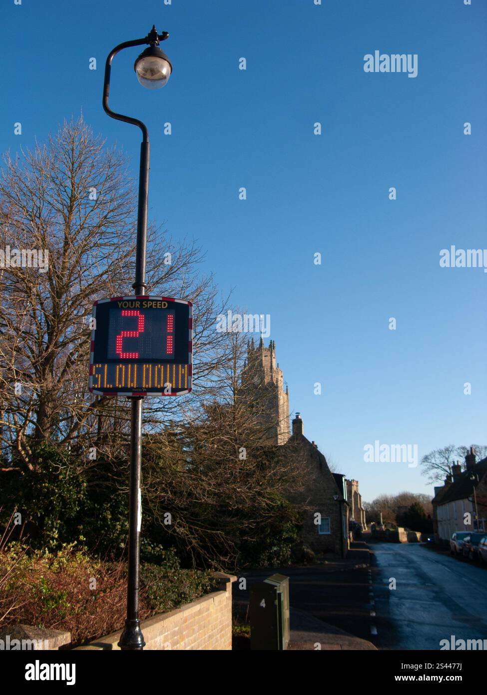 Digital speed warning sign hi-res stock photography and images - Alamy